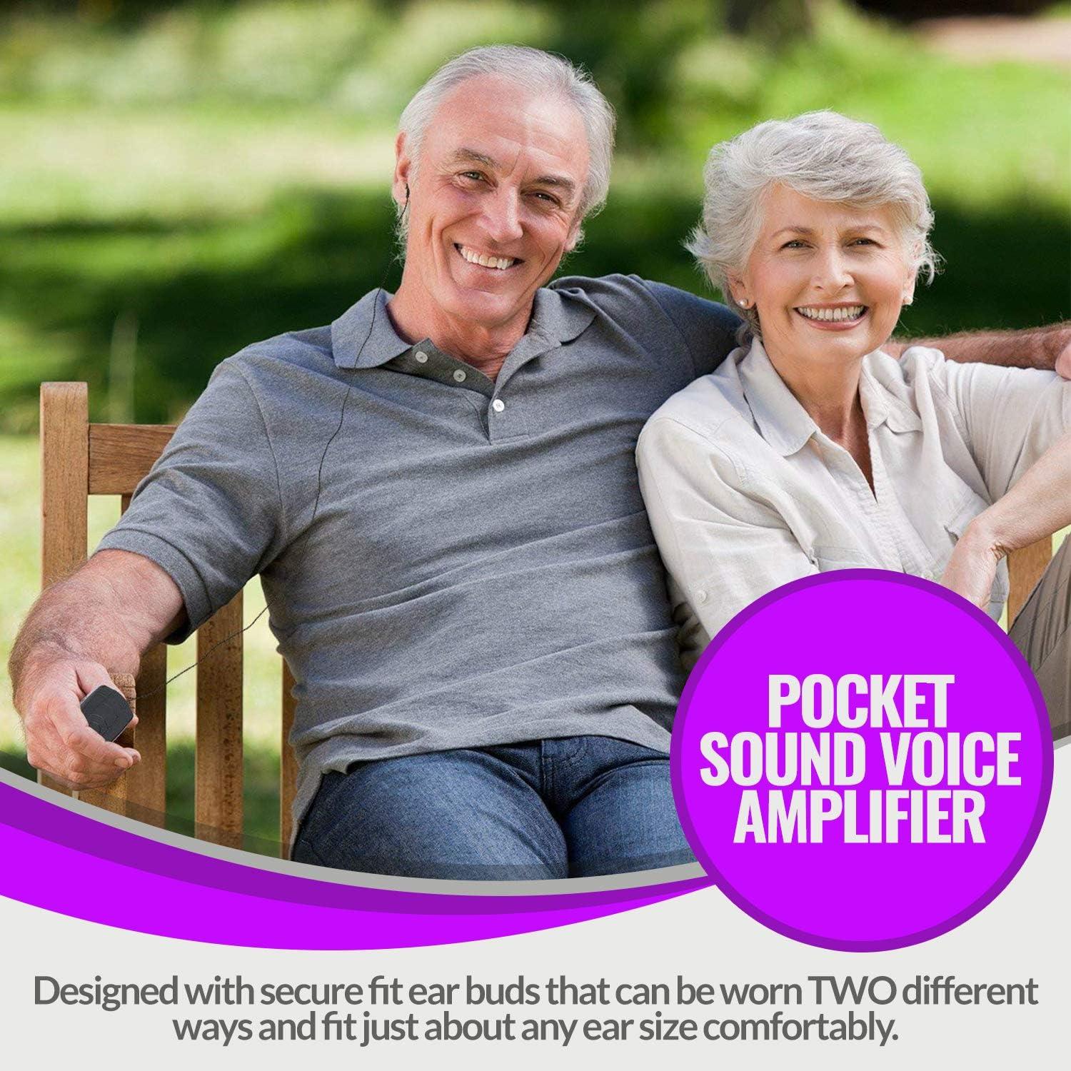 Pocket Sound - Digital Personal Sound Amplifier with Earbuds and ...