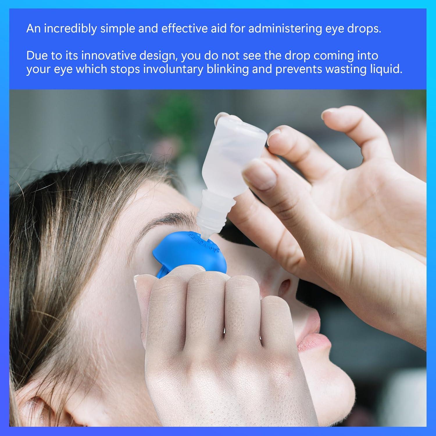 EziDrops Eye Drop Dispenser Aid - Easy & Safe Vision Care Applicator ...