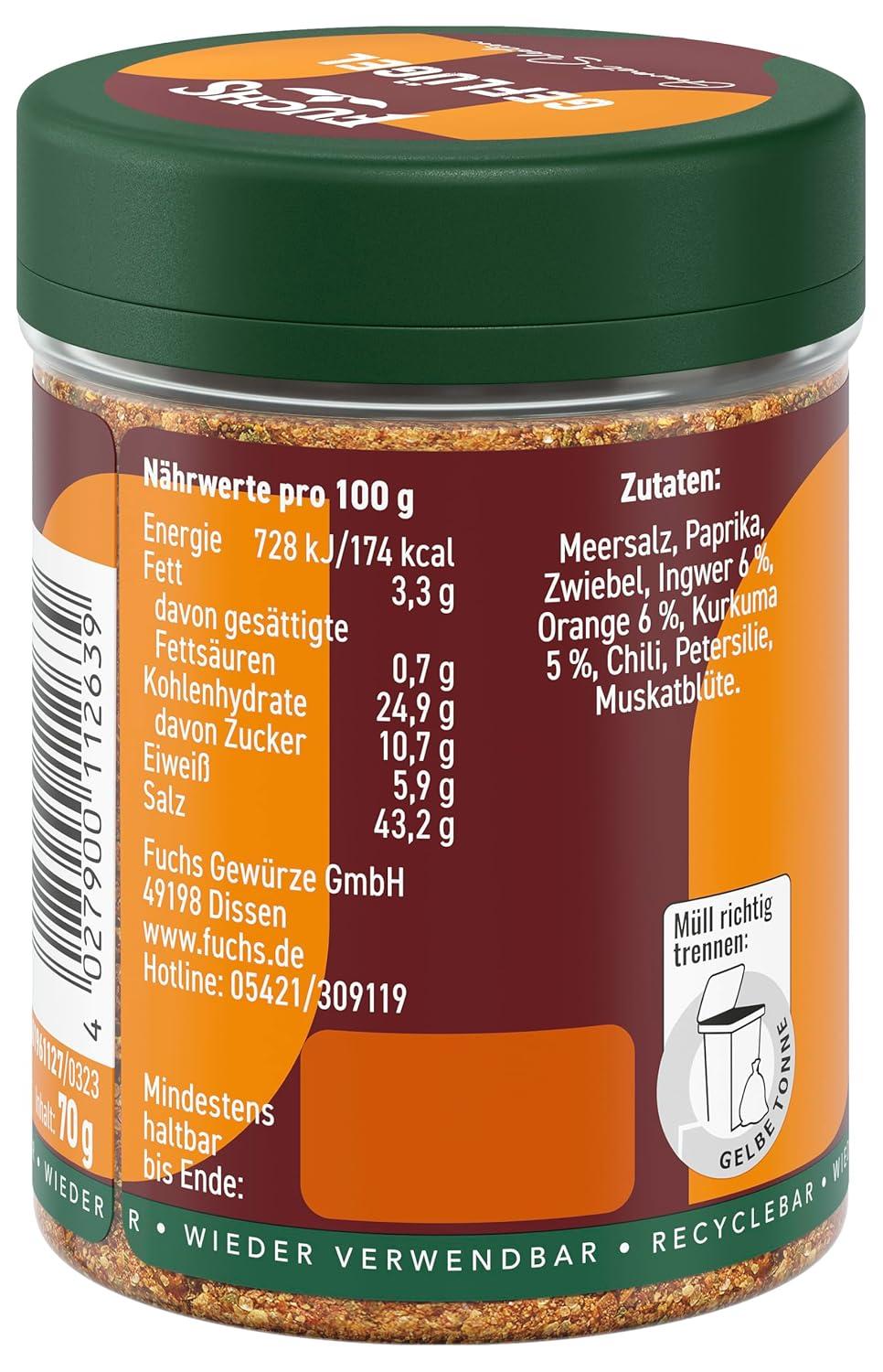 Fuchs Gourmet Selection Classic Poultry Spice Salt - Vegan Seasoning ...