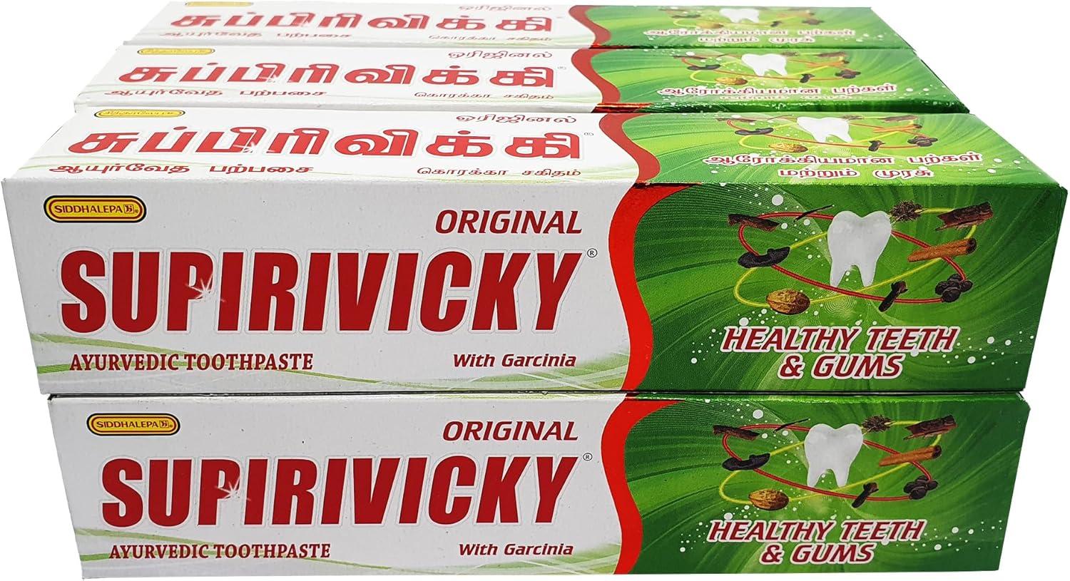 Siddhalepa Supirivicky Ayurvedic Toothpaste (110g) - Pack of 6 ...
