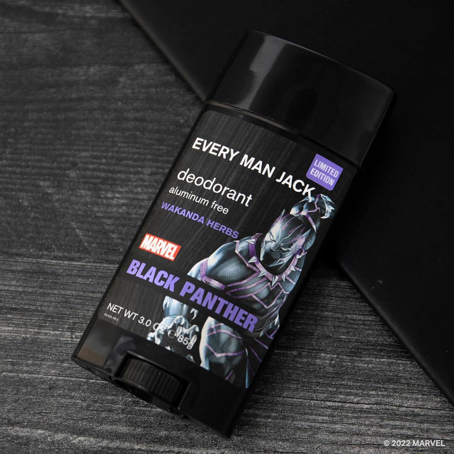 Every Man Jack Marvel Deodorant Variety Set - Includes 3 Aluminum Free ...