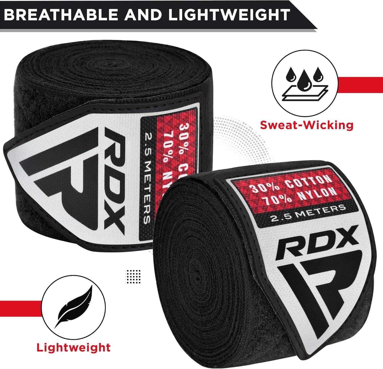Buy RDX 2.5m Boxing Bandages for Kids - Elastic Hand Wraps with Thumb ...