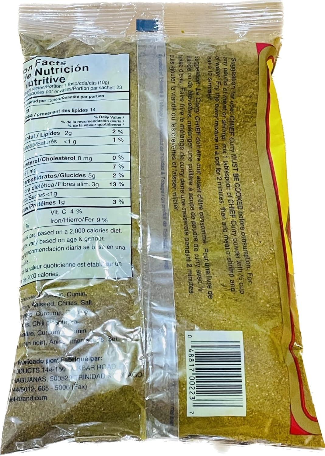Chief Hot & Spicy Duck/Goat Curry Powder 230g - Authentic Flavor for ...