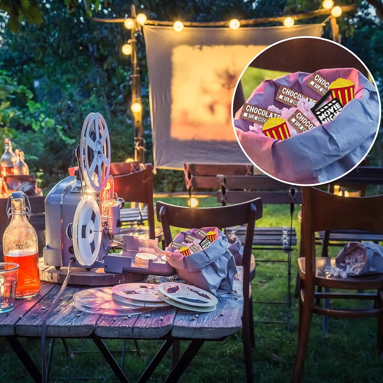 72 Pieces Movie Night Cupcake Toppers Movie Theme Party Picks Movie ...