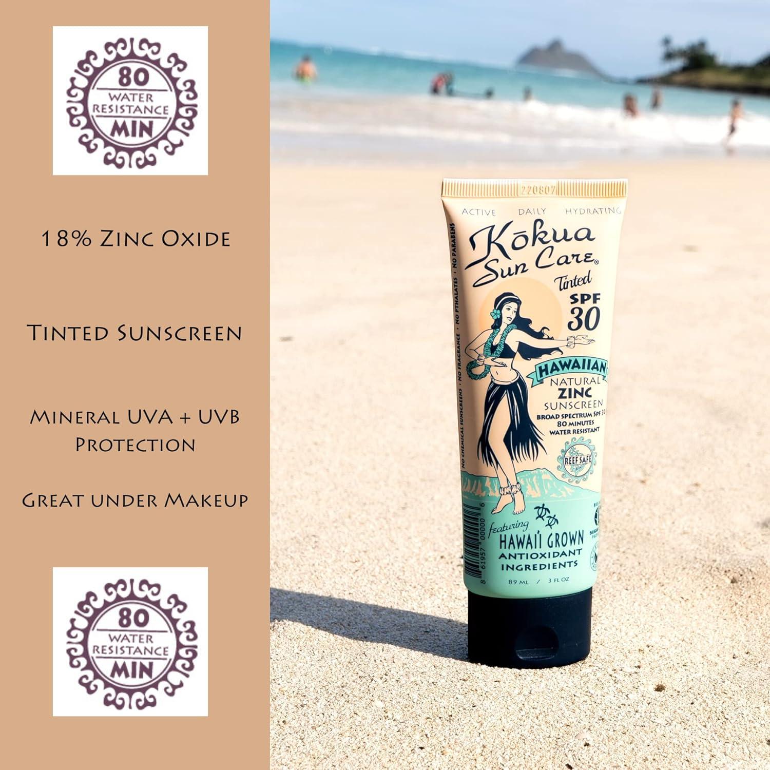 Kokua Sun Care Bundle: 50 SPF & 30 SPF Tinted Sunscreen + After Sun ...
