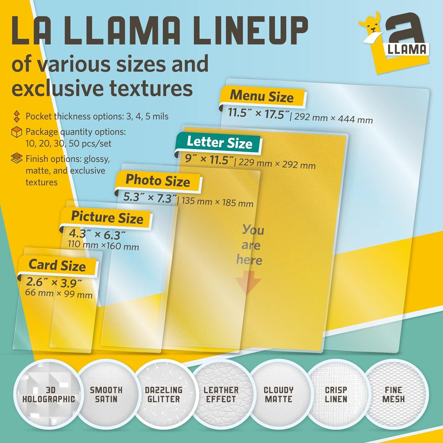 Textured Self Adhesive Laminating Sheets Smooth Satin Finish 9 x 11.5 ...