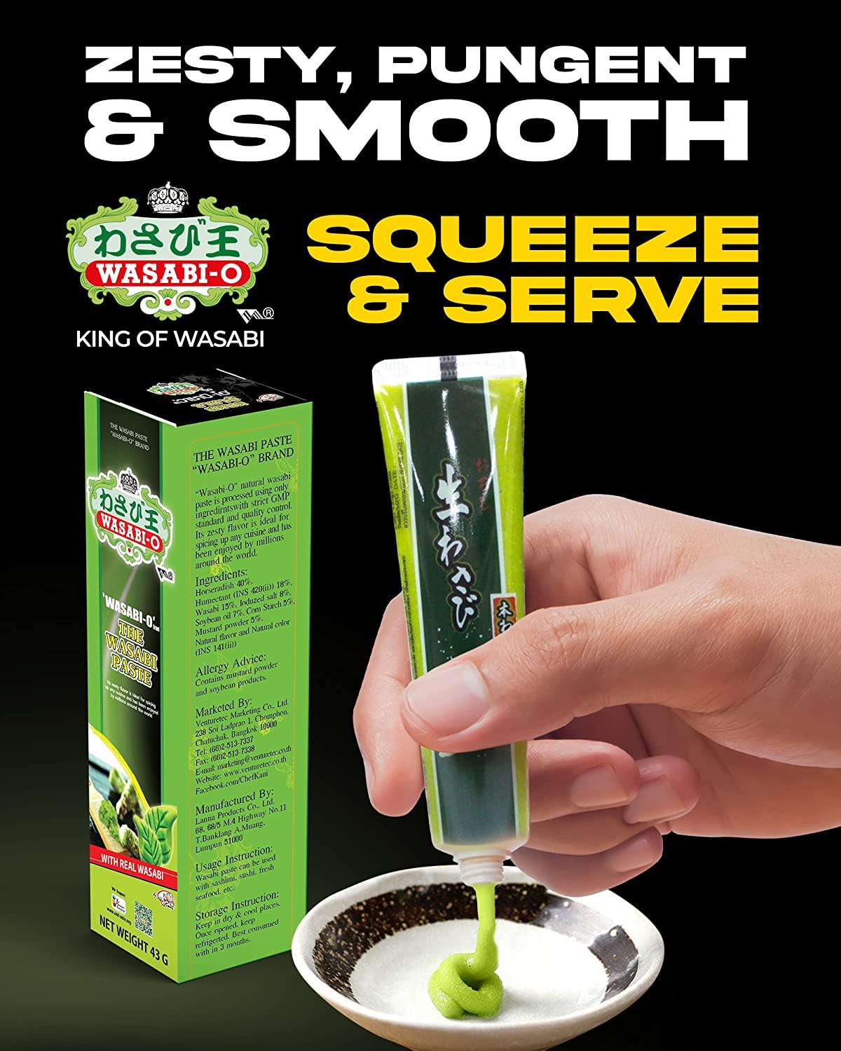 Wasabi-O Premium Wasabi Paste in Tube 1.52oz - Authentic Japanese ...