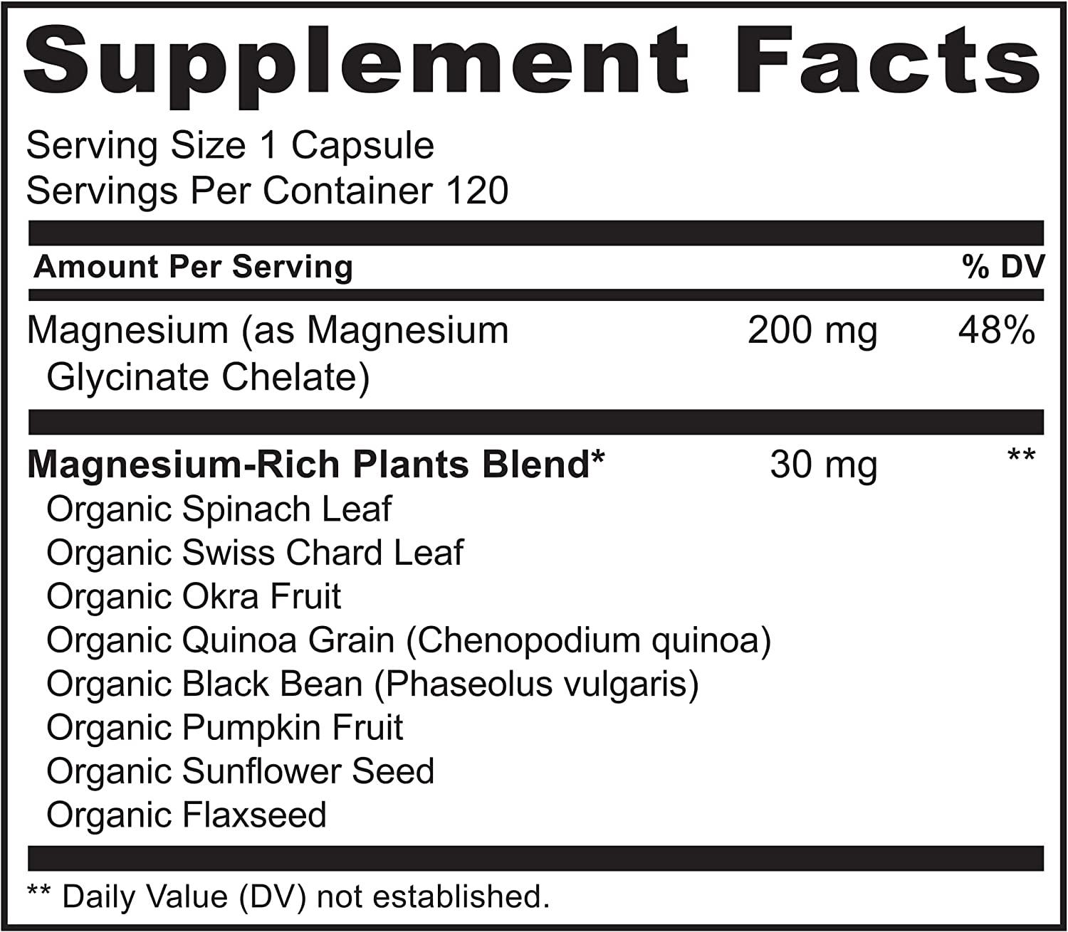 NATURELO Magnesium Glycinate Supplement - 120 Capsules | Supports ...