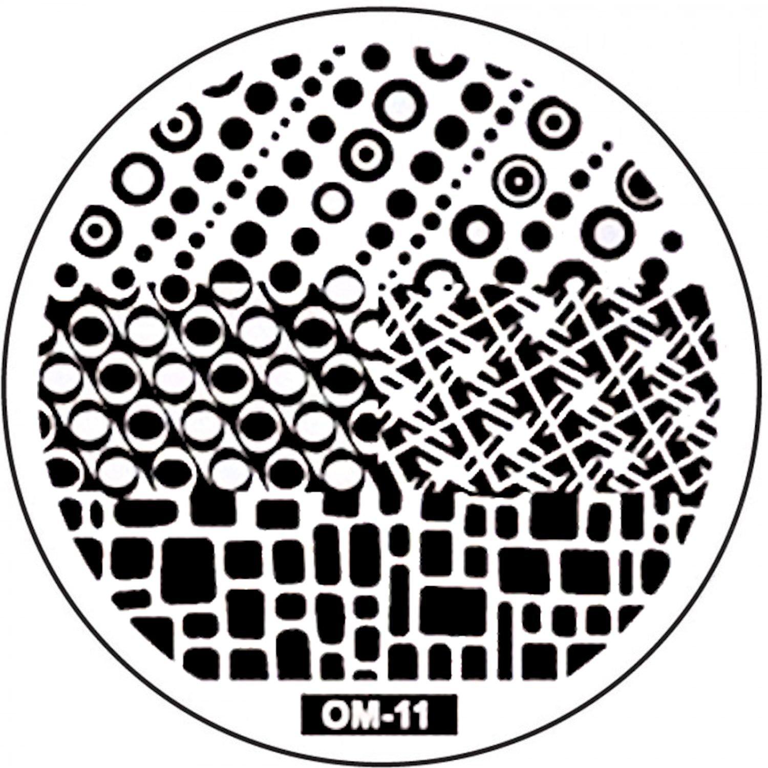 STAMPING STENCIL #OM-11 / XIU-11 | Geometric Patterns for Crafting ...