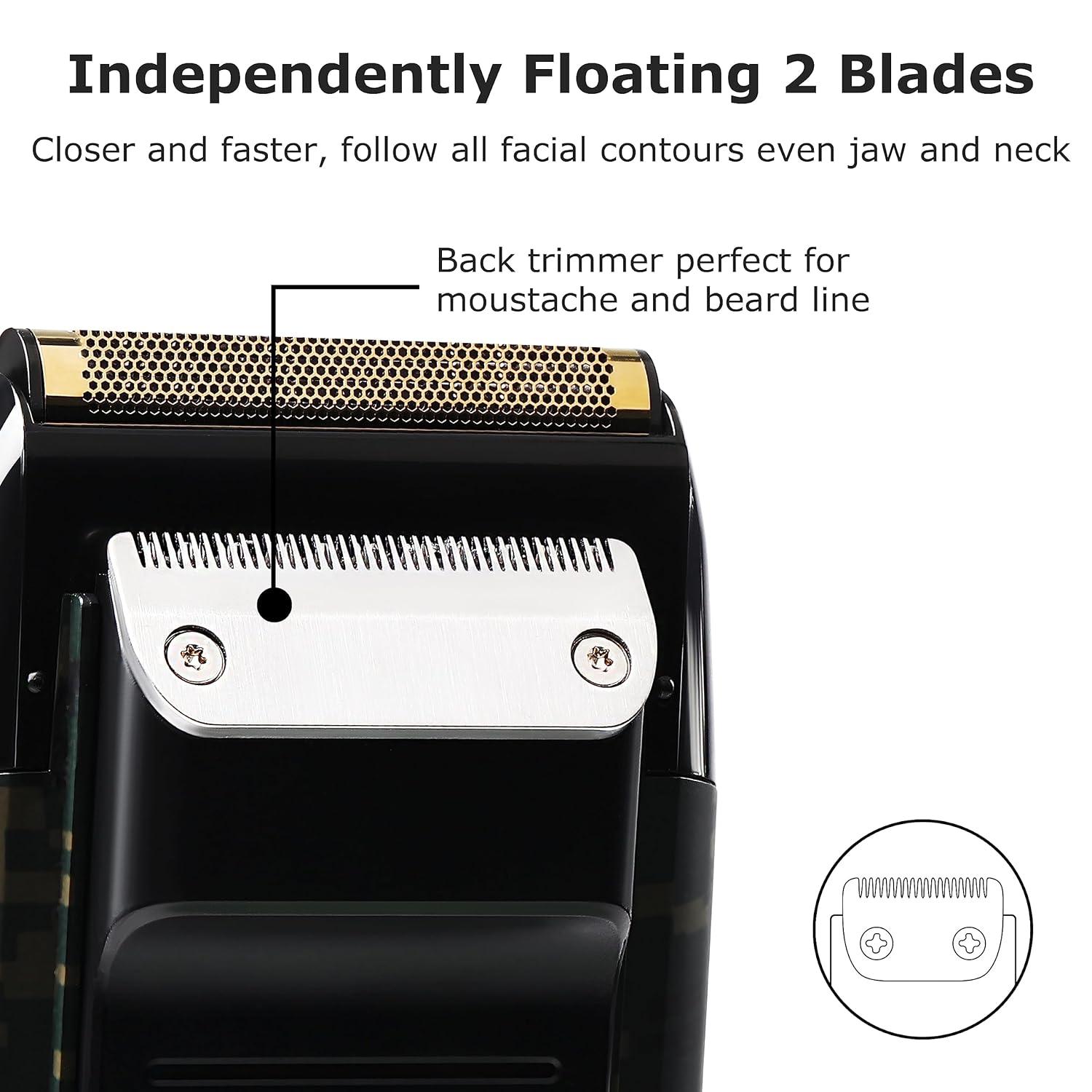 KEMEI Foil Shaver for Men | Cordless Electric Shaver with LED Display ...