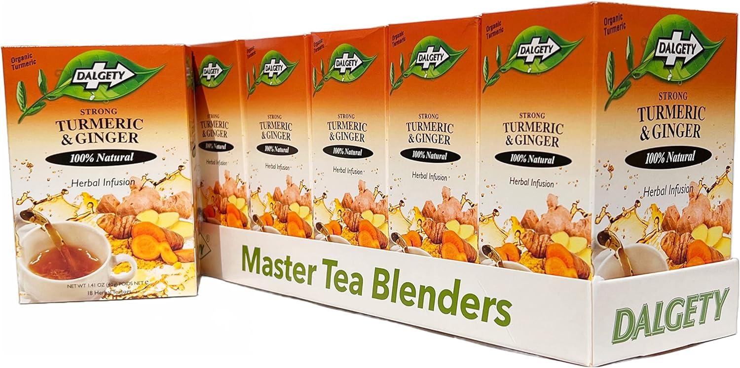 Dalgety Turmeric and Ginger Herbal Infusion 6x40g Cartons (6 Pack) 100% ...