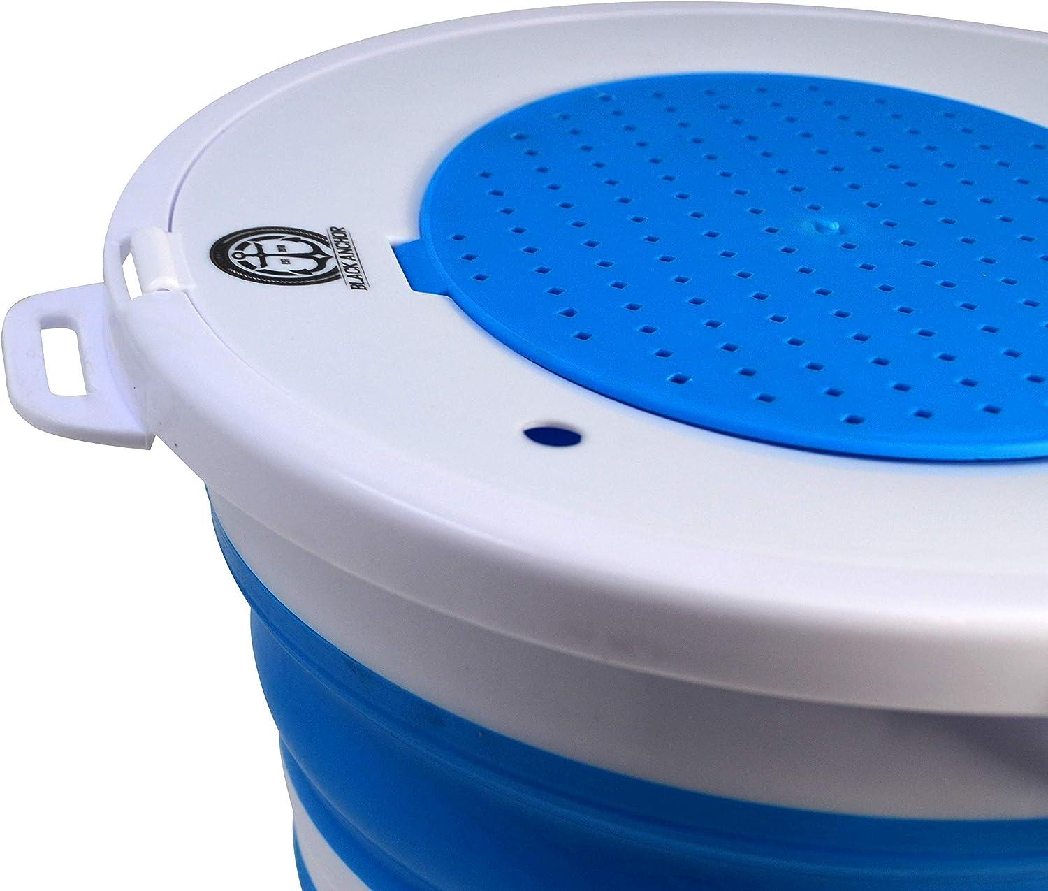 Black Anchor Collapsible Bait Bucket 10L | Lightweight with Aerator ...