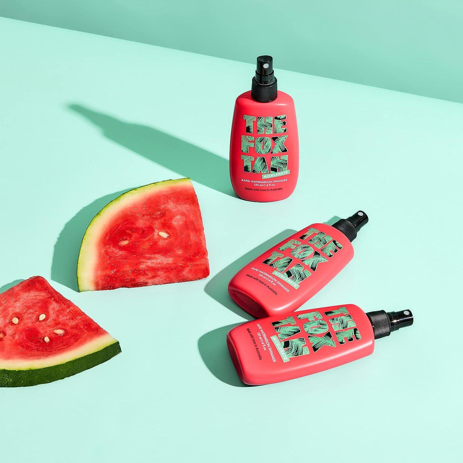 The Fox Tan Rapid Watermelon Mist Shimmer 120ml - Enhance Your Tan with ...