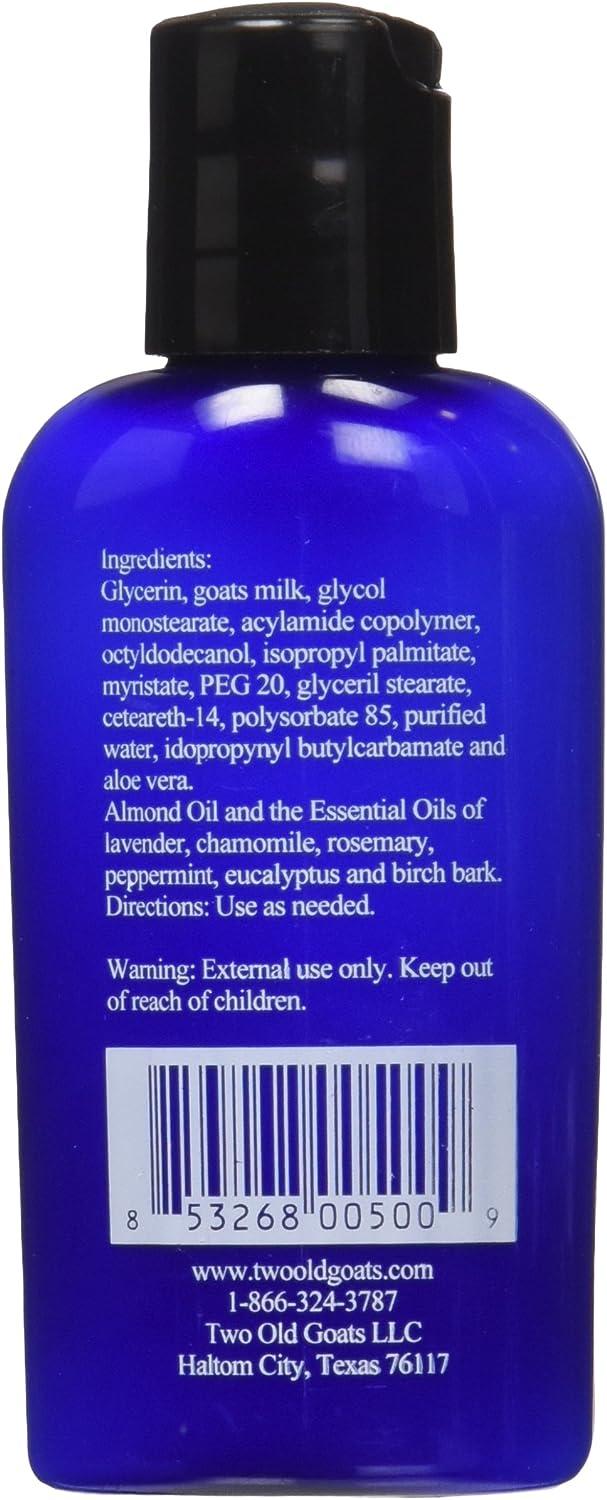 Two Old Goats Essential Oil Lotion 2 oz - Natural Pain Relief for ...