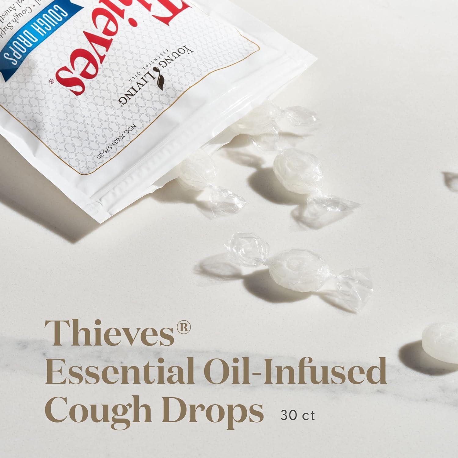 Young Living Thieves Cough Drops - 30 Count | Natural Cough Relief ...