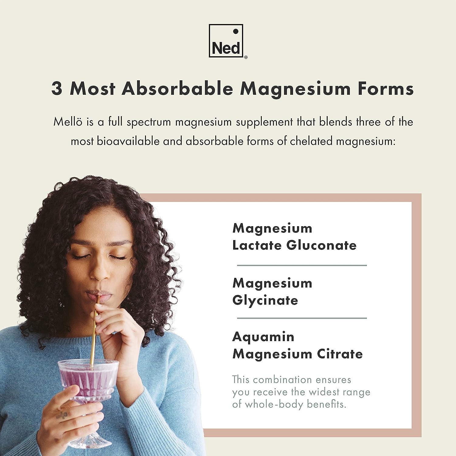 Ned Mell Lavenderberry Magnesium Superblend Drink Mix - 30 Servings ...