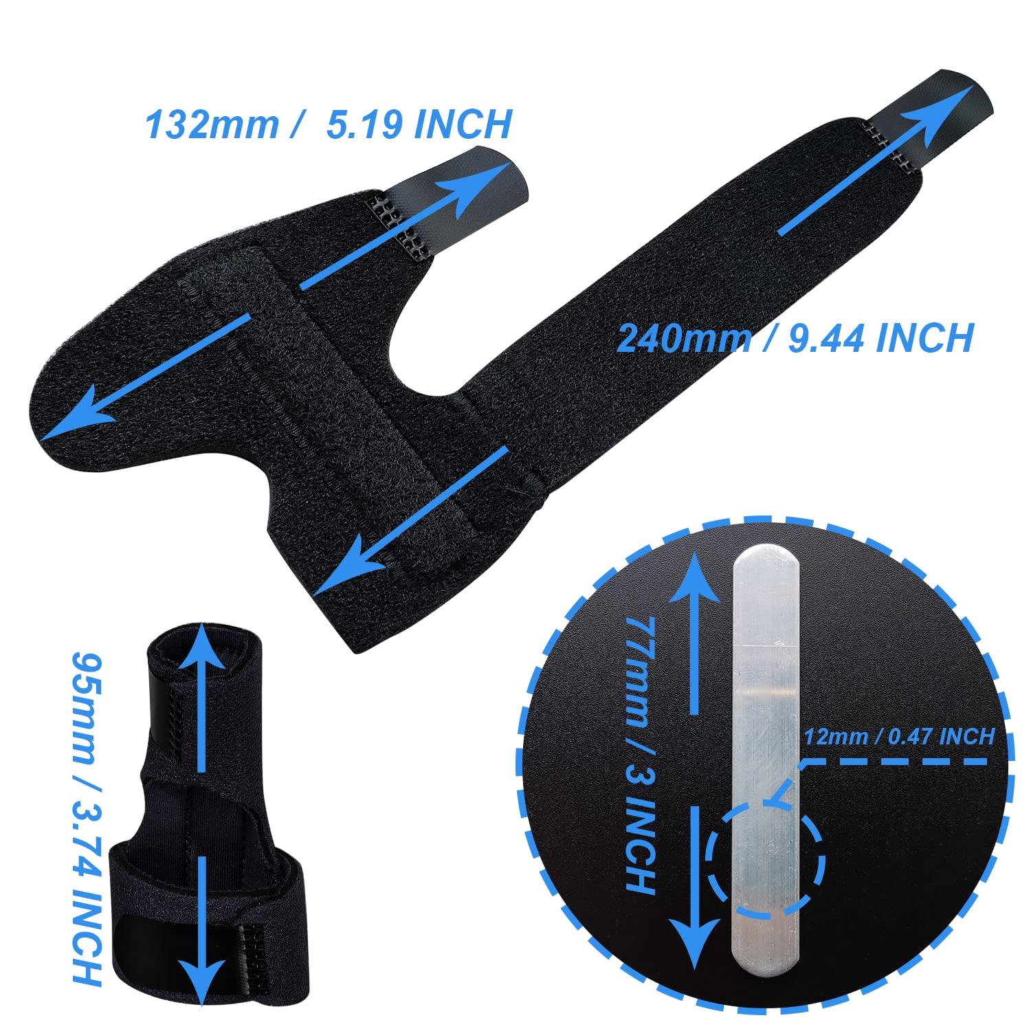 Topbine 2-Piece Black Neoprene Finger Rail - Support for Sports ...