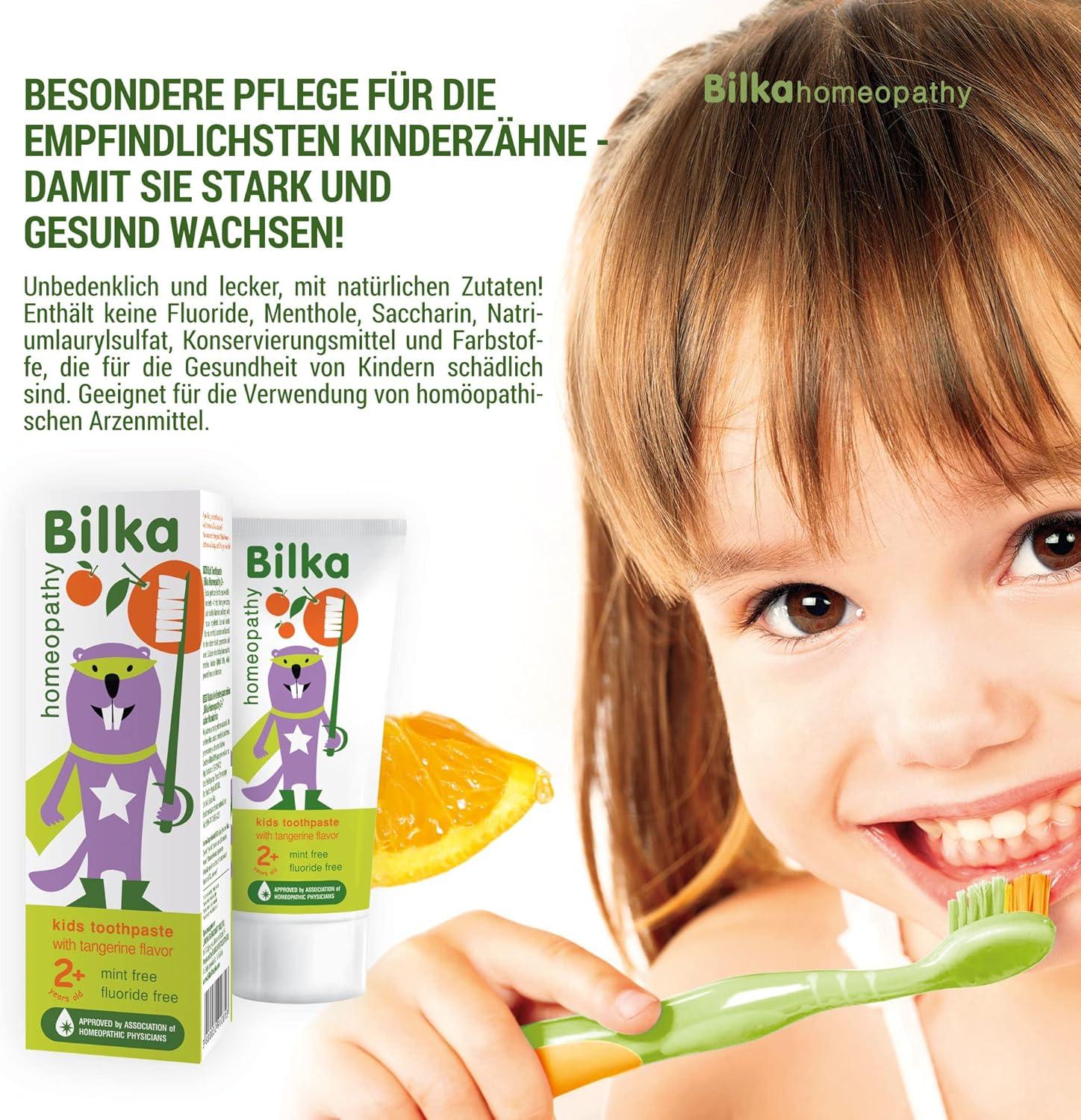 Buy Bilka Homeopathy Toothpaste for Children (2+ Years) - Fluoride-Free ...