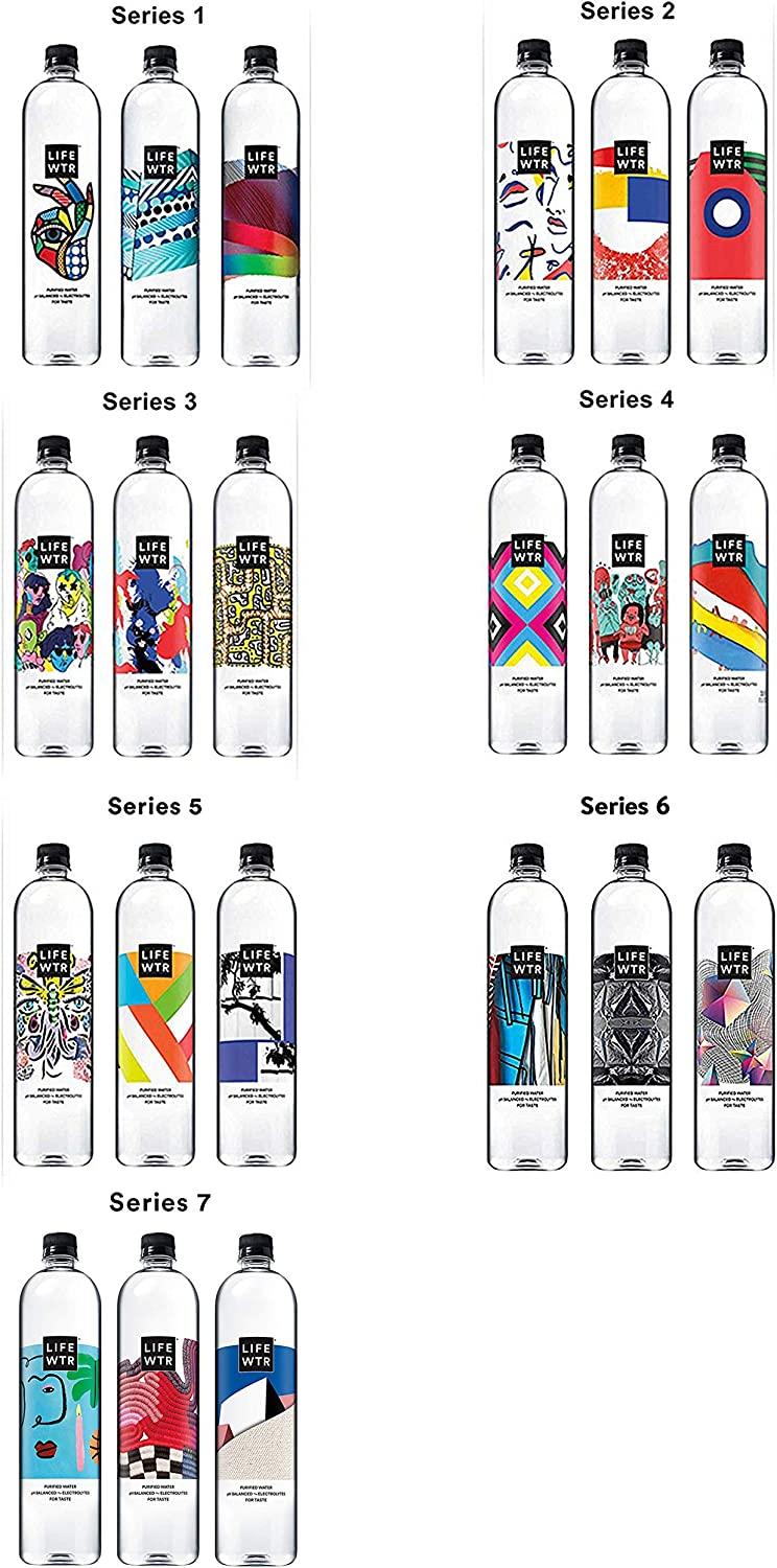 LIFEWTR Premium Purified Water 1L (12 Pack) - pH Balanced with ...