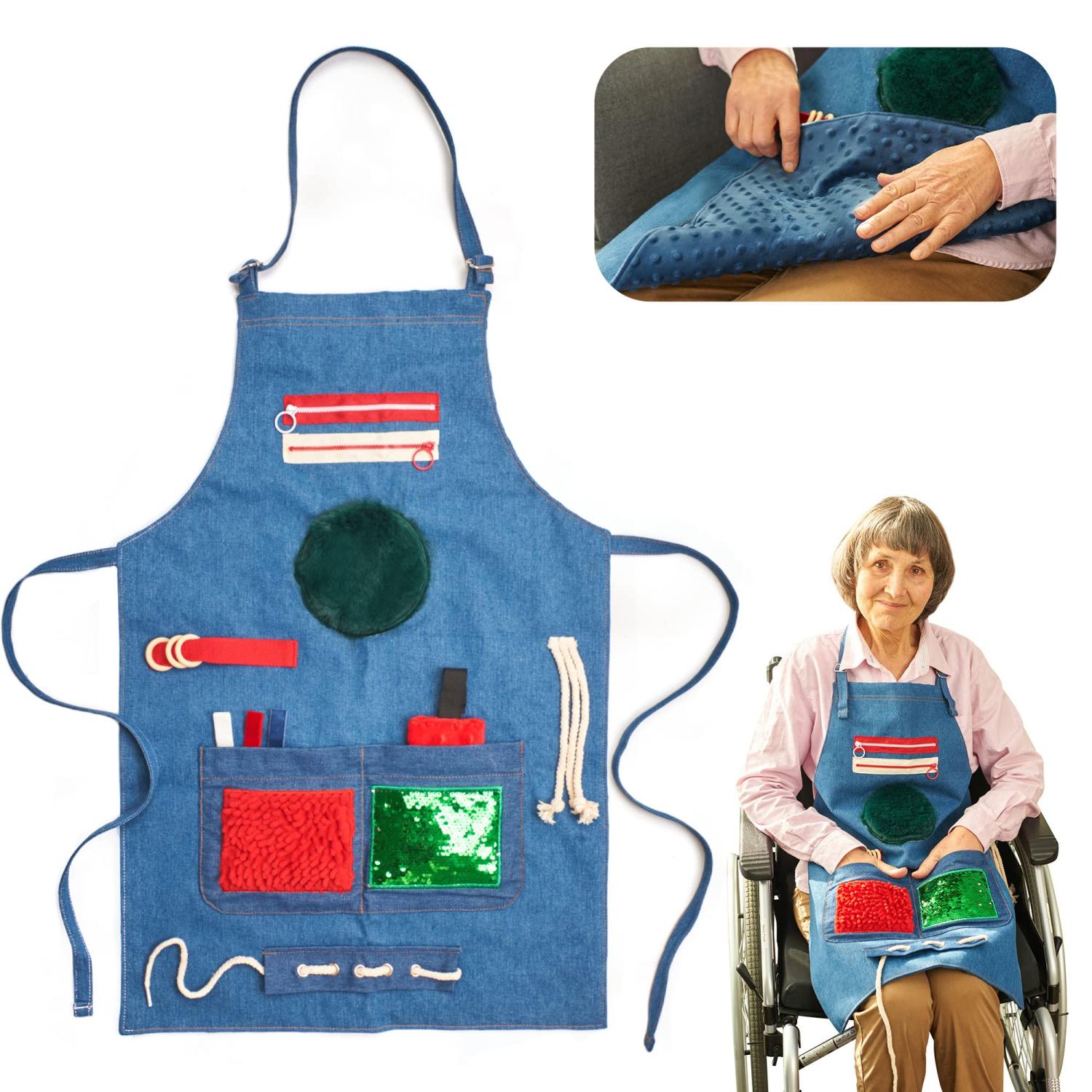 Fidget Apron & Blanket for Elderly with Dementia | Sensory Toys ...
