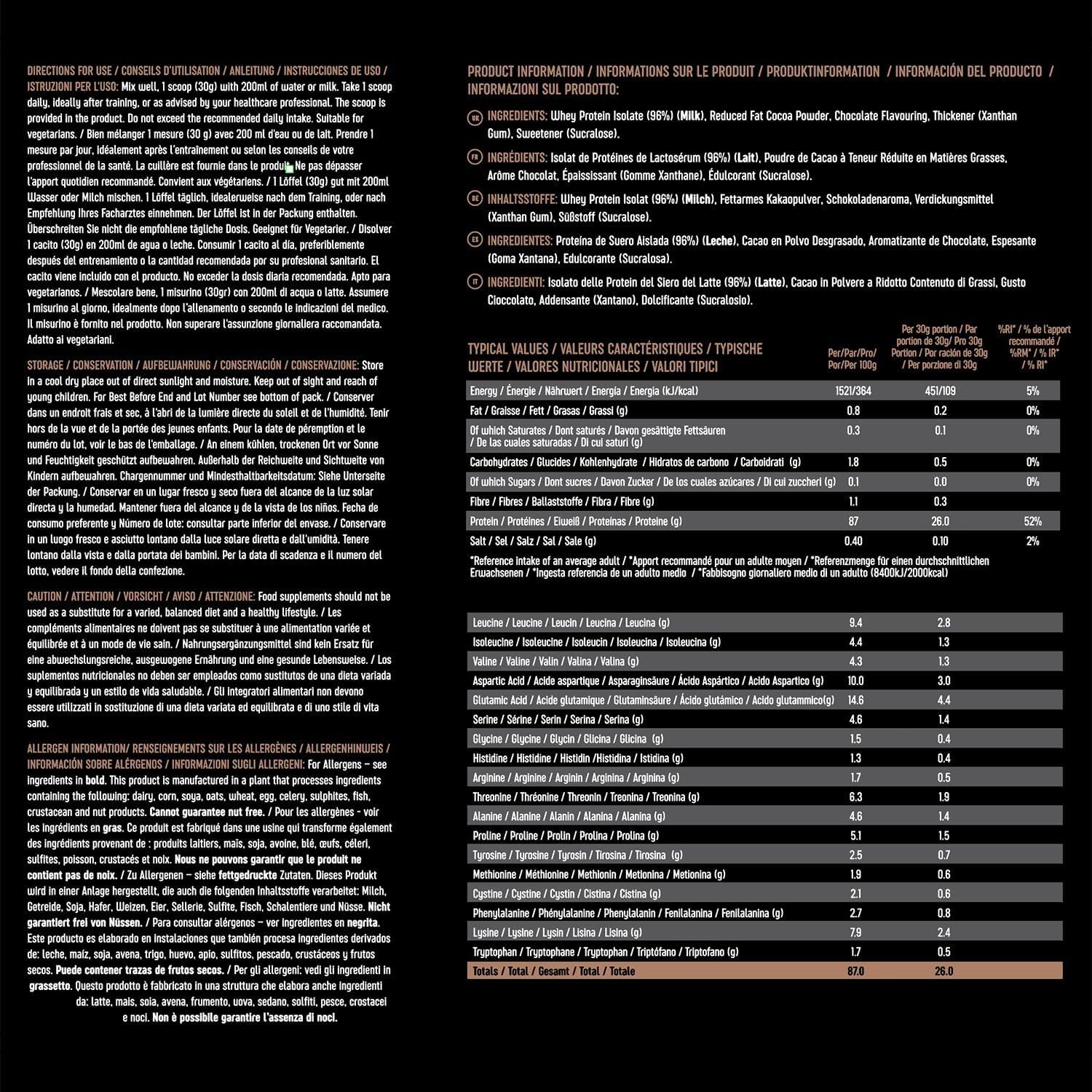PBN Premium Whey Isolate Protein Powder Chocolate - 75 Servings 2.27 kg ...