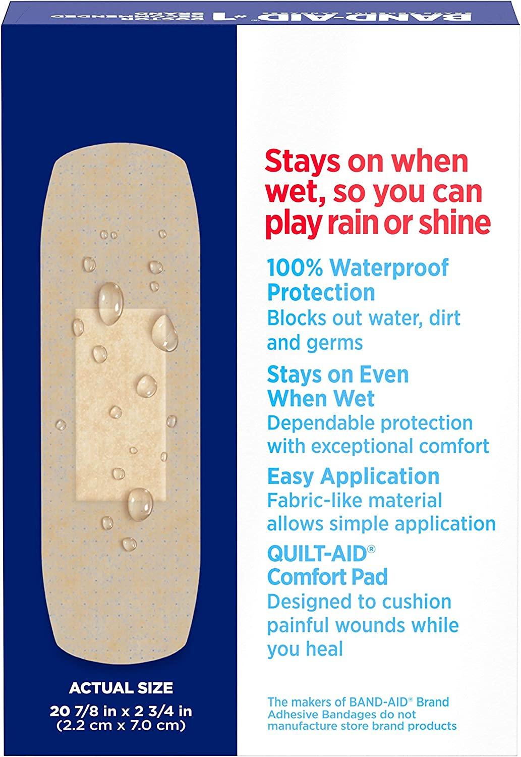 Band-Aid Water Block Flex Adhesive Bandages, One Size - 20 Count (Pack ...