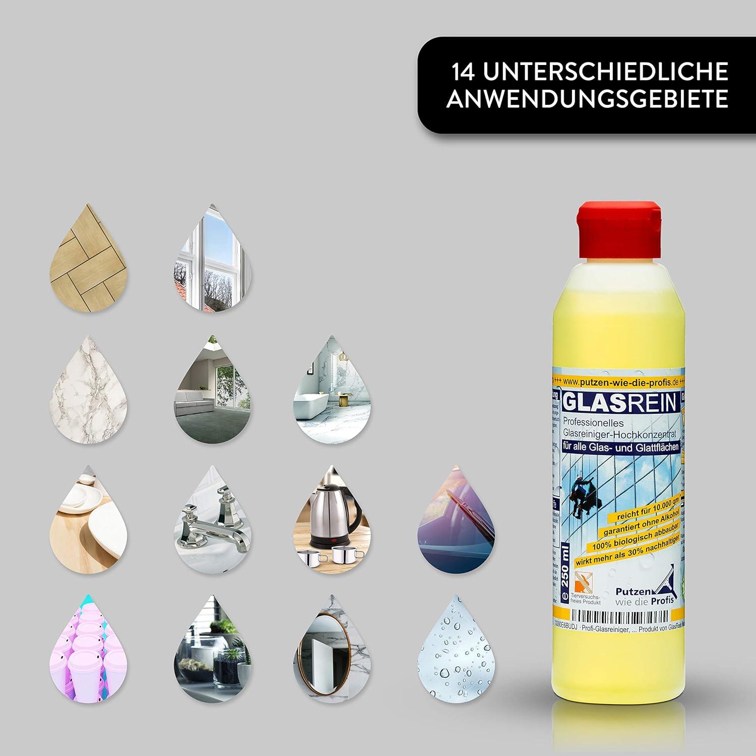 Professional Glass Cleaner Concentrate 250ml | Sustainable Vegan Window ...