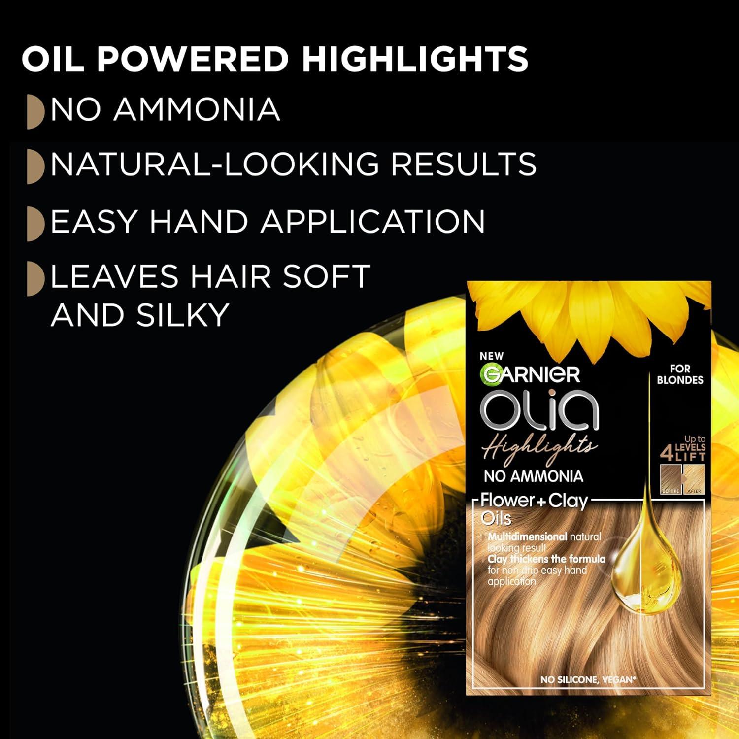 Garnier Olia Permanent Highlights For Blonde Hair Up to 4 Levels of ...