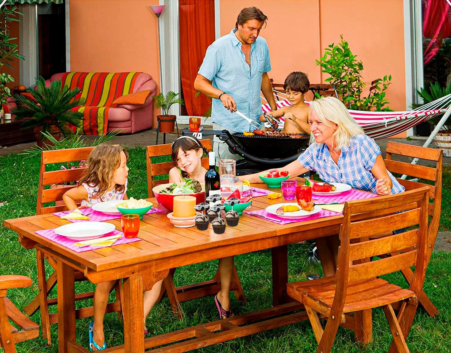 HAKPUOTR Tesla Model Y Cupcake Toppers 24Pcs Electric Car Cupcake ...