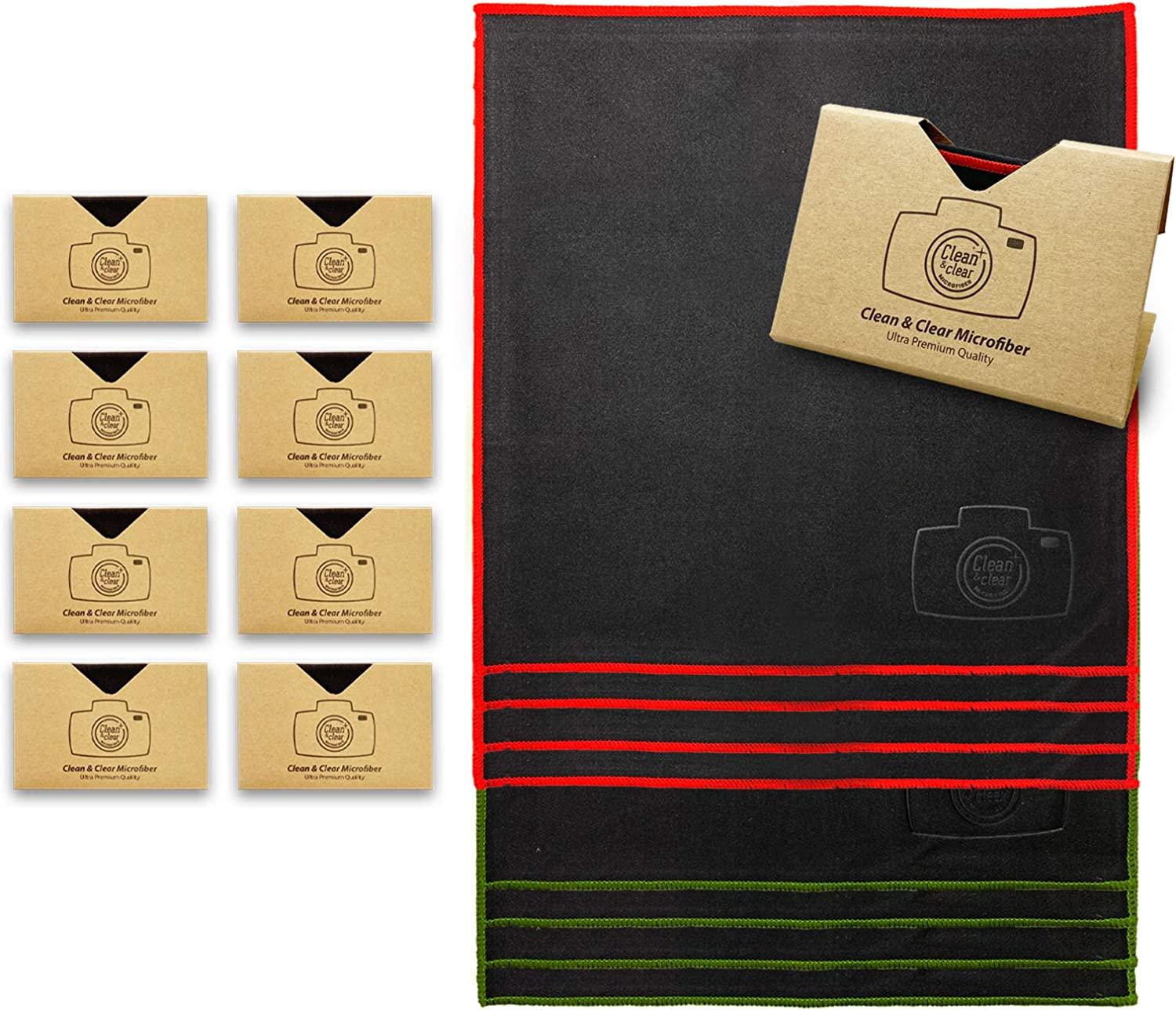 Extra Large 8 Pack Ultra Premium Microfiber Cleaning Cloths for Camera ...