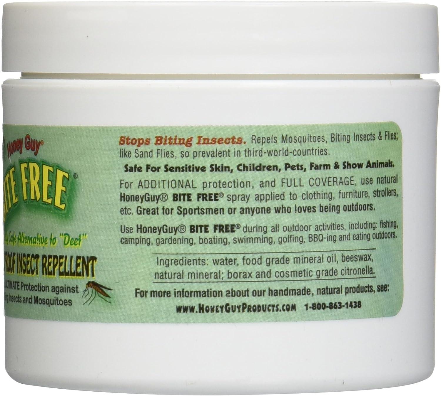 Honey Guy Bite Free Natural Beeswax Cream - Natural Insect Repellent ...