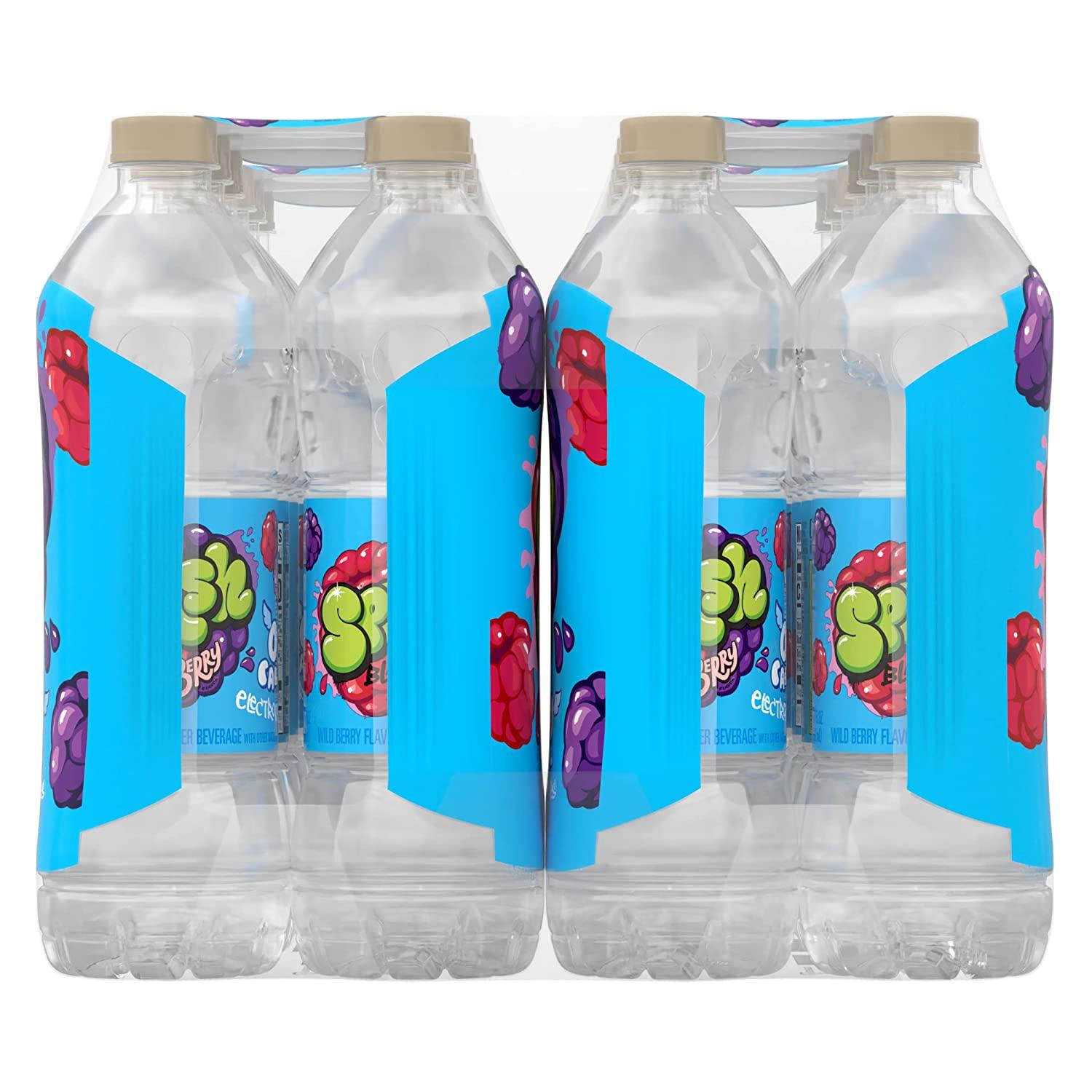 Wild Berry Flavor Splash Blast Flavored Water Beverage - 16.9 fl oz ...