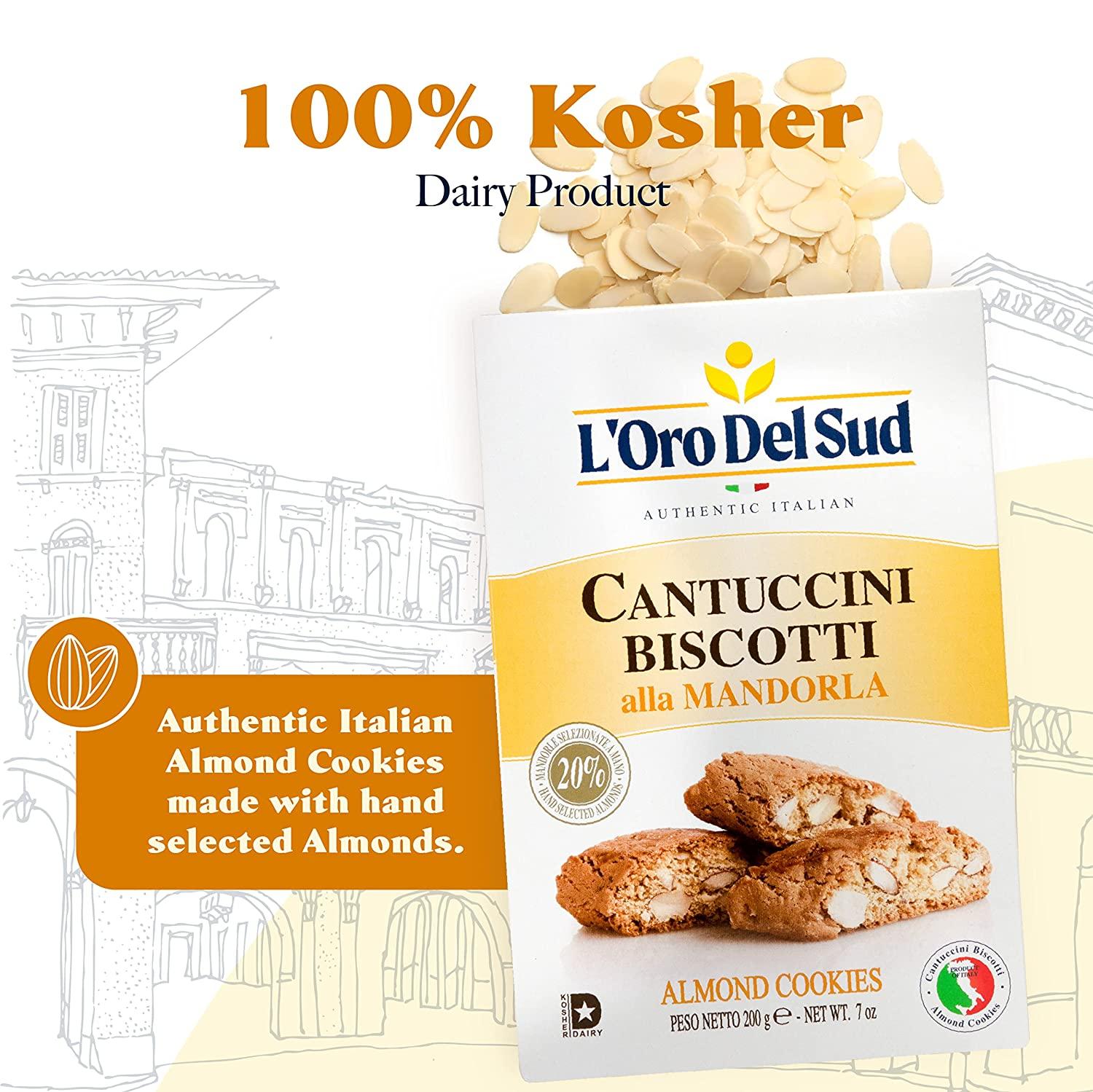 Authentic Italian Almond Biscotti Cantuccini d'Abruzzo Cookies - 200g ...
