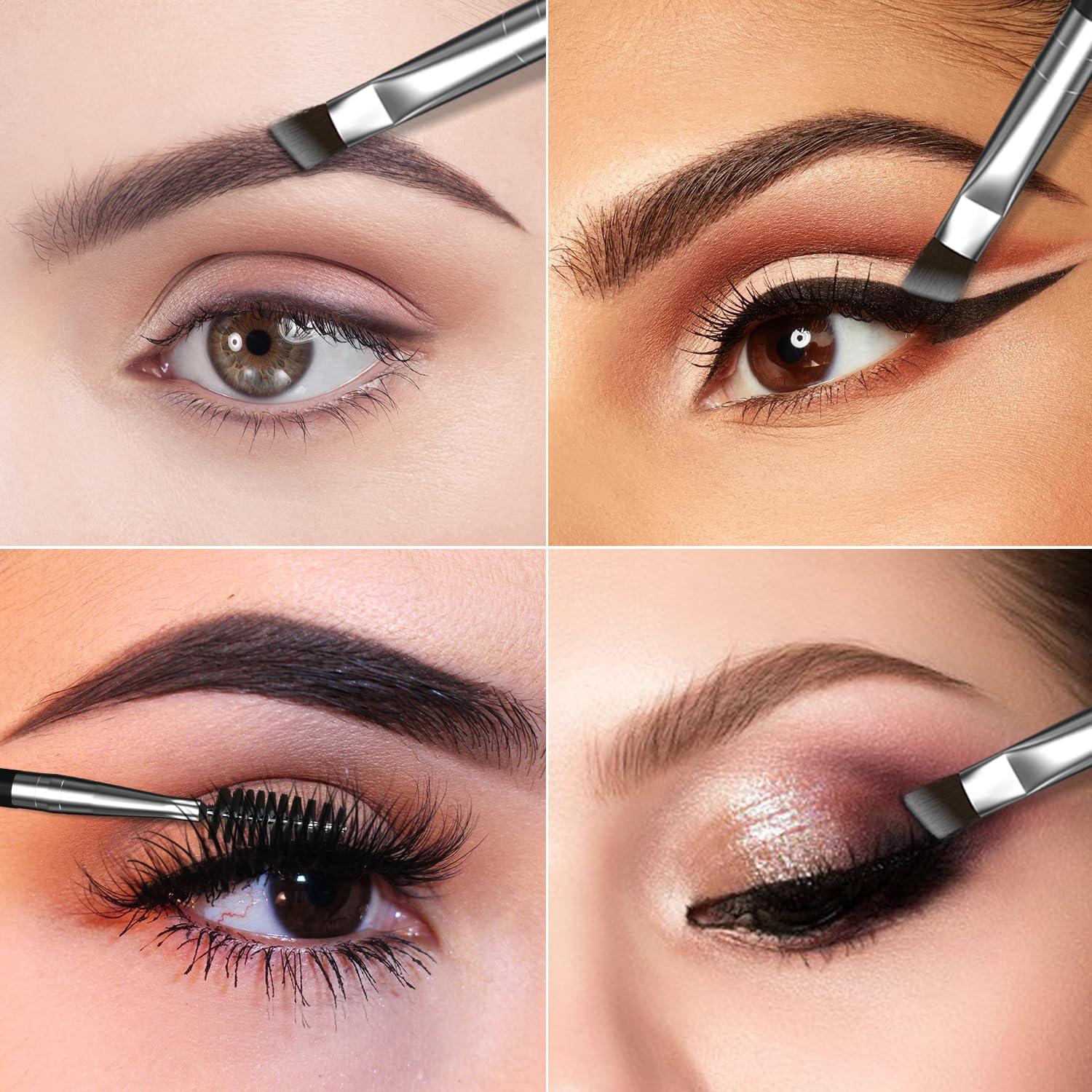 angled brows