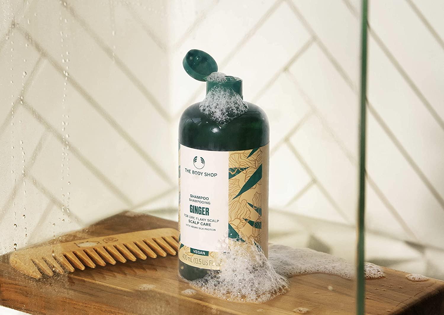 The Body Shop Ginger Scalp Care Shampoo 13.5 Fl Oz - Soothing Formula ...