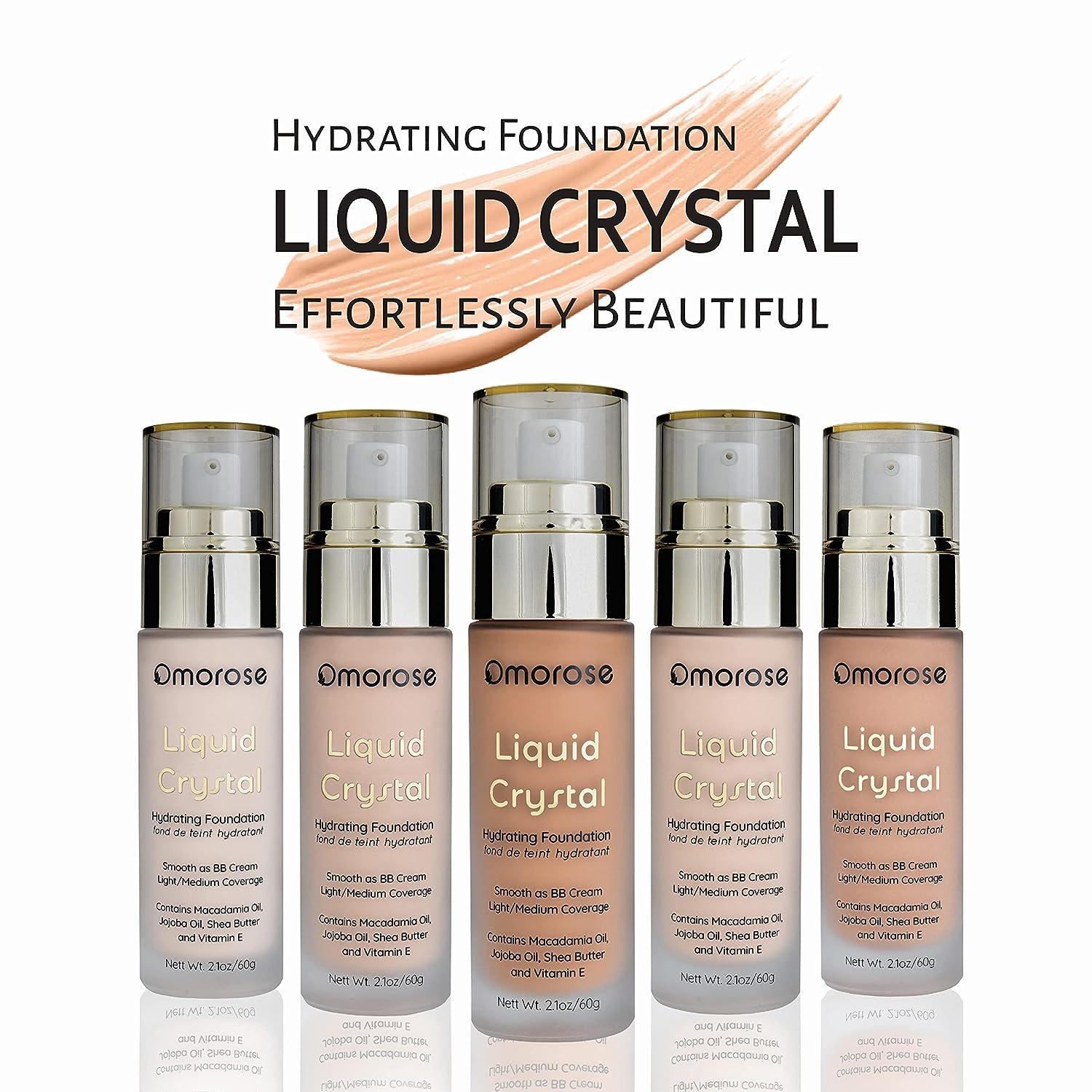 OMOROSE LIQUID CRYSTAL Hydrating Liquid Foundation - Medium | Smooth BB ...