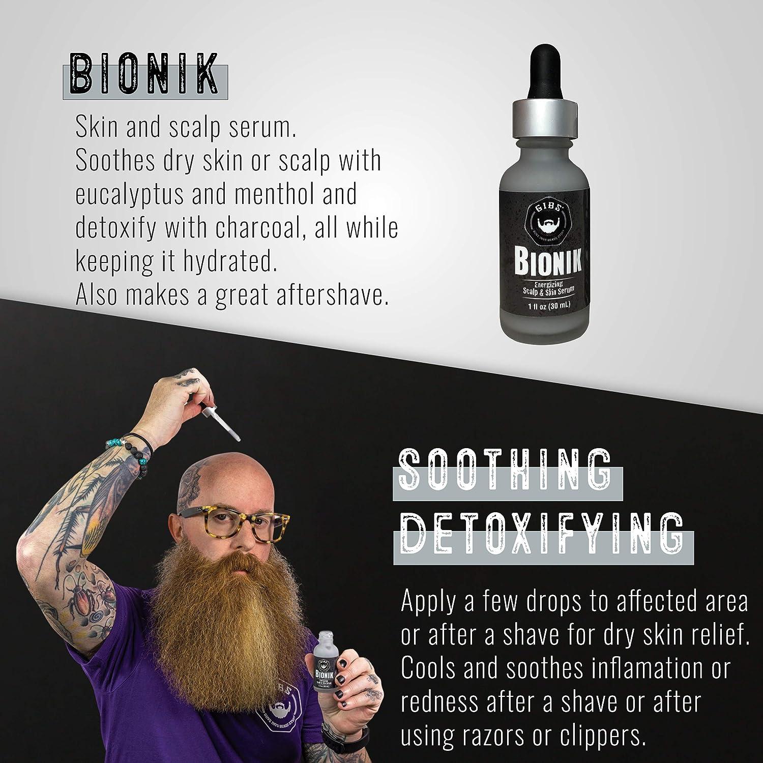 GIBS Grooming Bionik Energizing Scalp & Skin Serum 1 Fl Oz - Revitalize ...