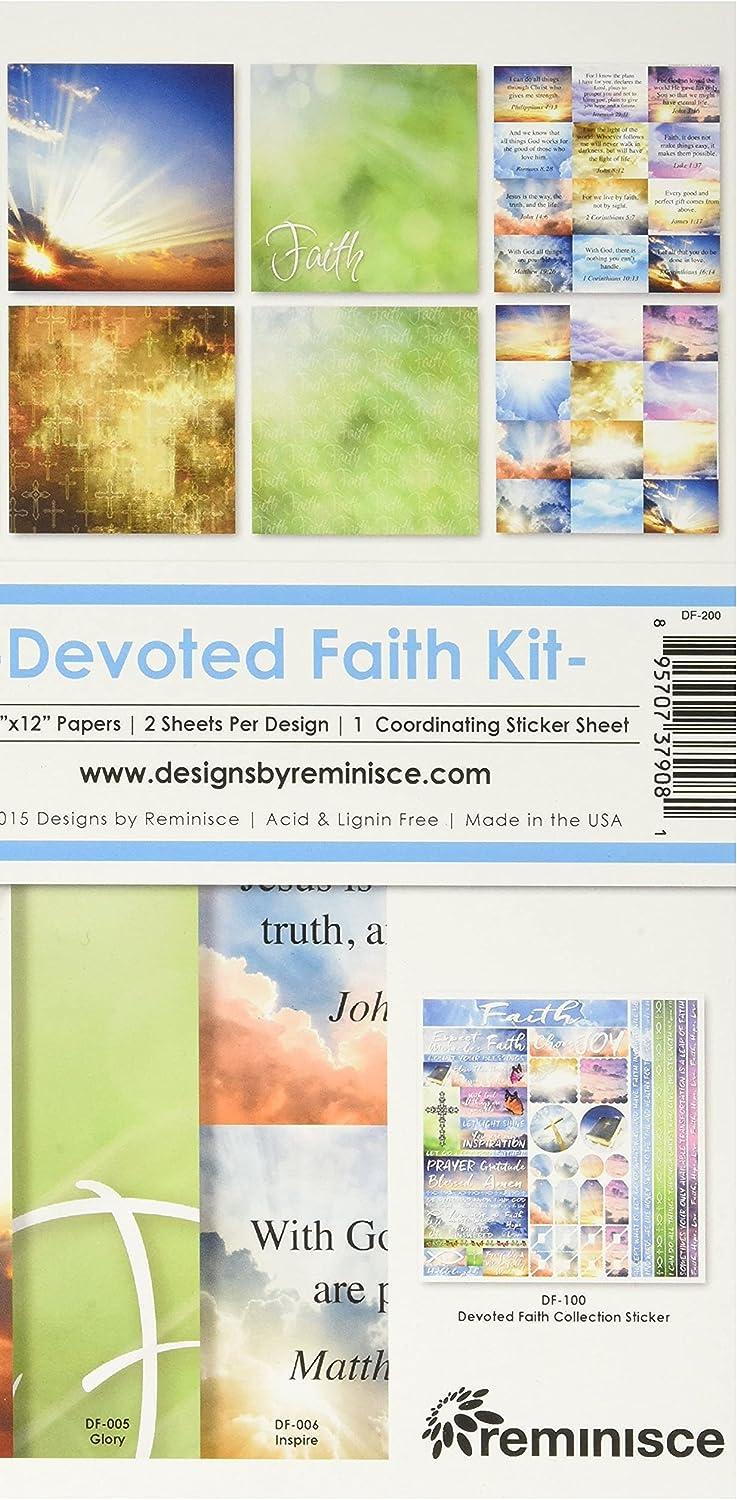 Reminisce Devoted Faith Collection Kit - Multicolor 12x12 - DF-200 ...
