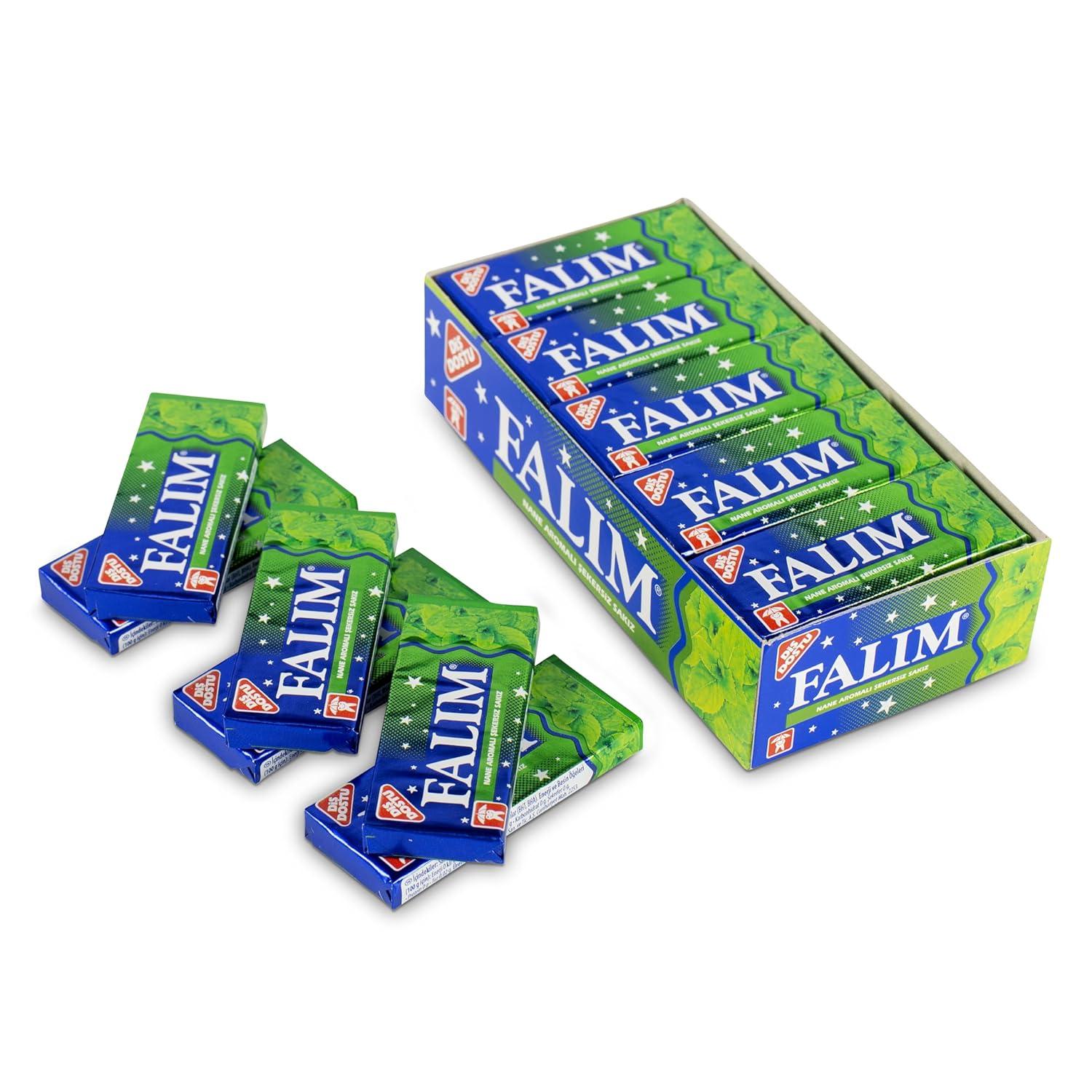 Falim Chewing Gum Set - Damle & Nane Sugar-Free Mint & Mastic Flavor ...