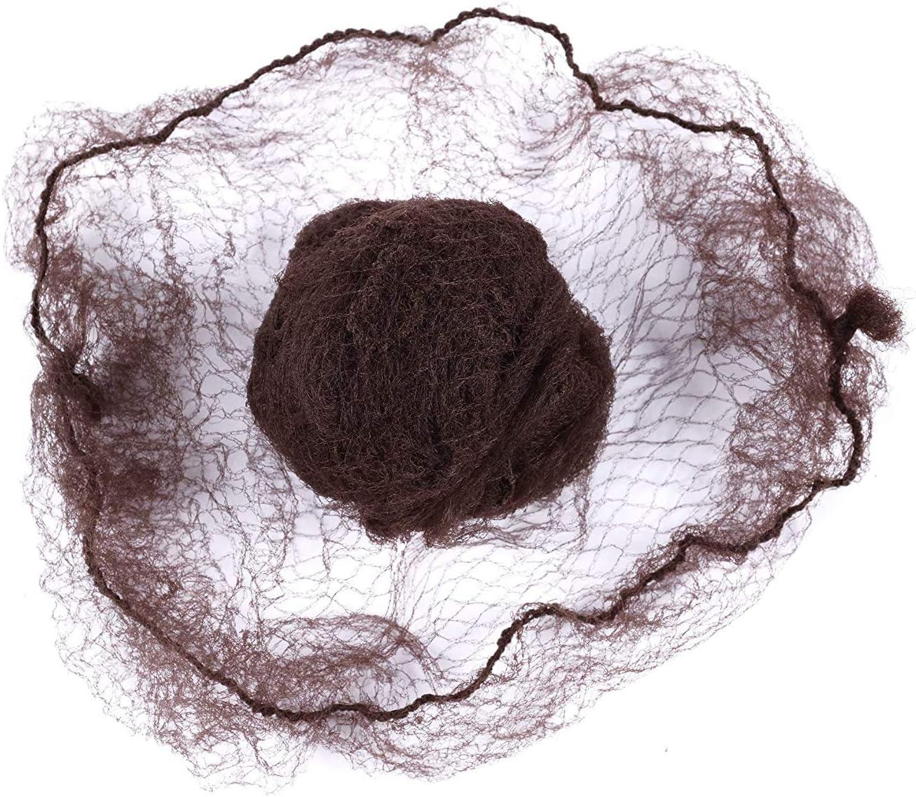 50 Pieces Invisible Hair Nets for Buns Elastic Hair Mesh Hair Buns ...