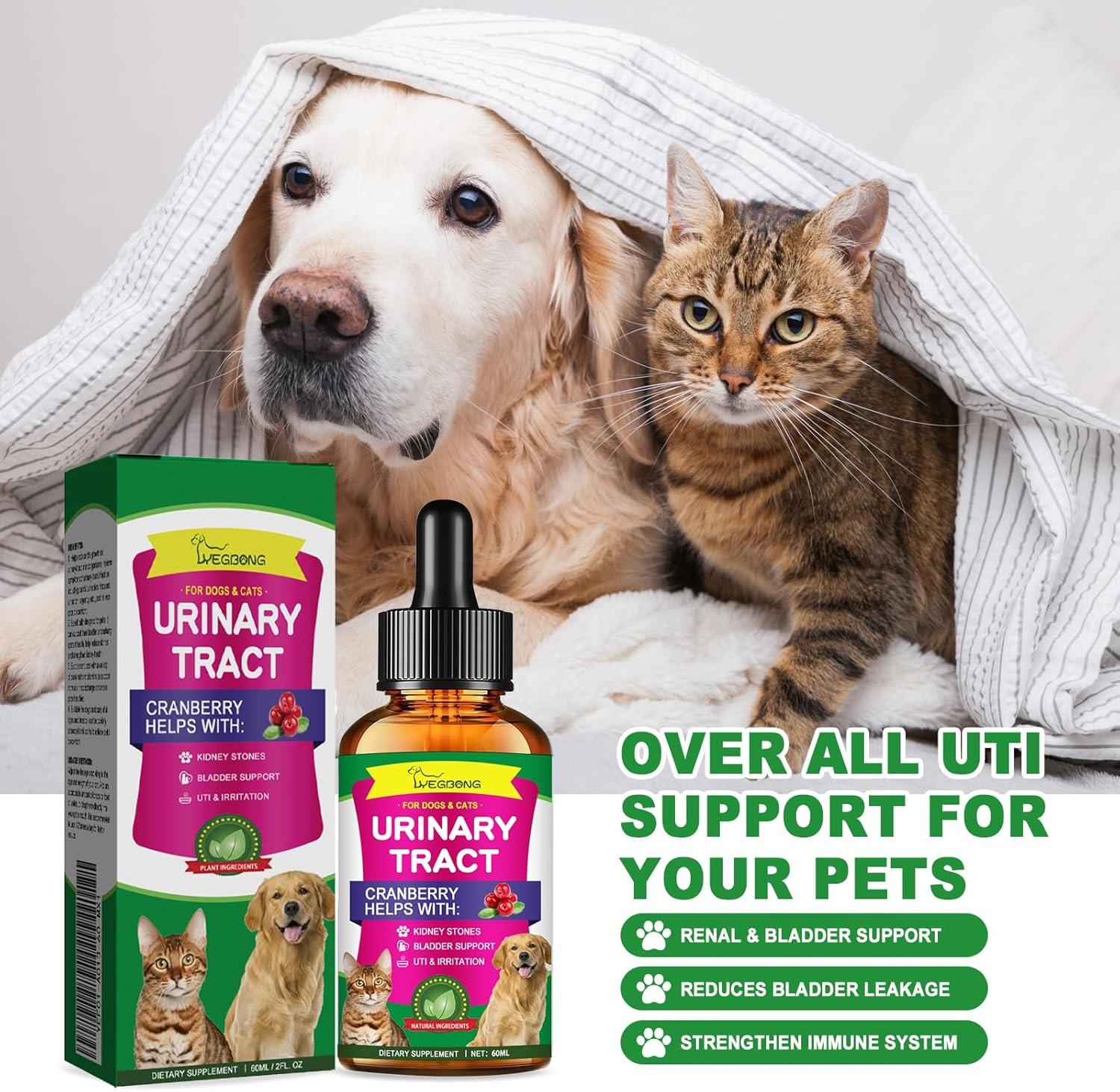 Cat Dog Natural Urinary Tract Drops Infection Treatment With