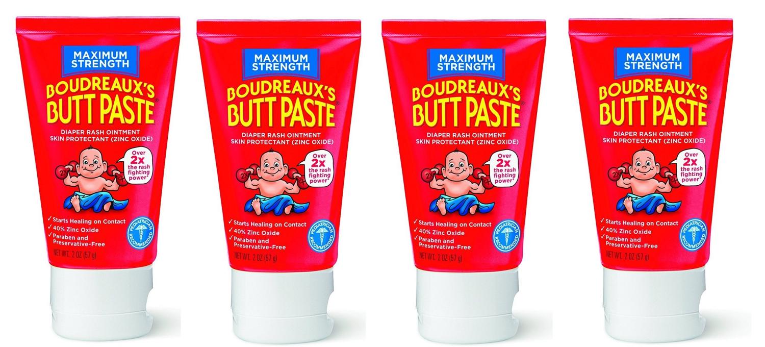 Boudreaux's Butt Paste Diaper Rash Ointment - Maximum Strength - 40% ...