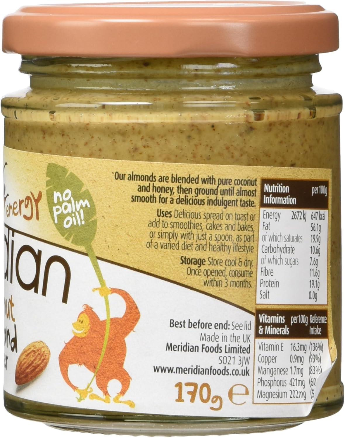 Meridian Coconut & Almond Butter 170g | Buy Now with Express ...