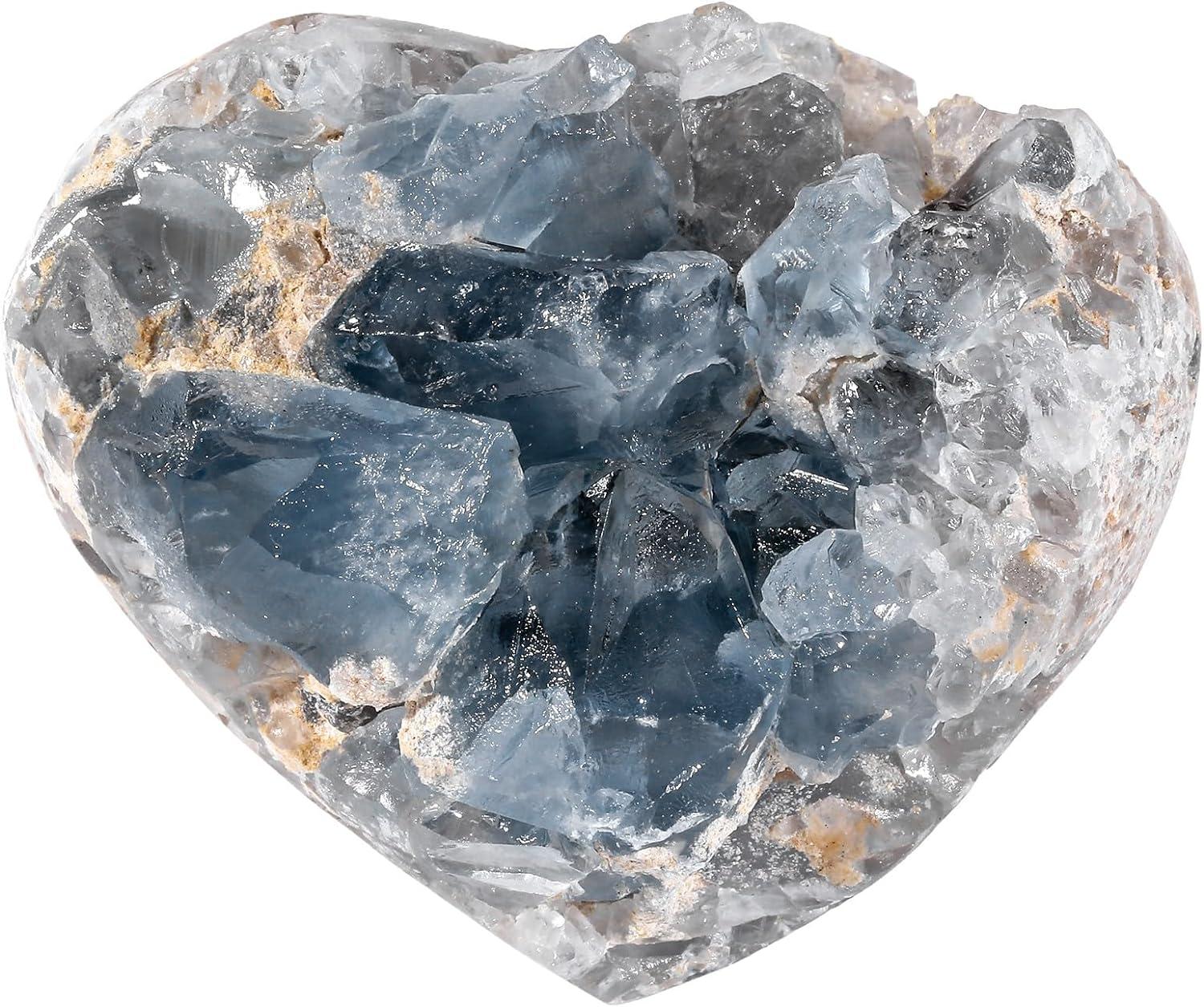 Nupuyai Natural Celestite Crystal Druse Rodstein - Irregular Cluster ...