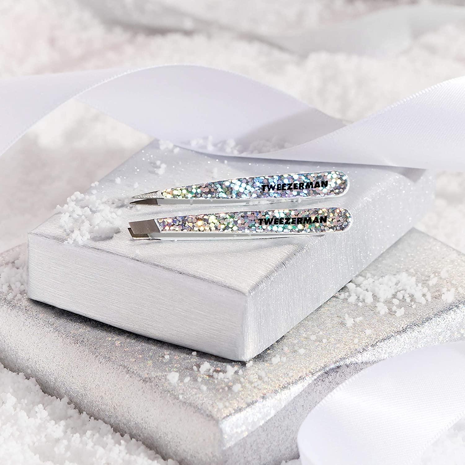 Tweezerman Hollygraphic Micro Mini Slant Point Tweezer Set - Precision ...