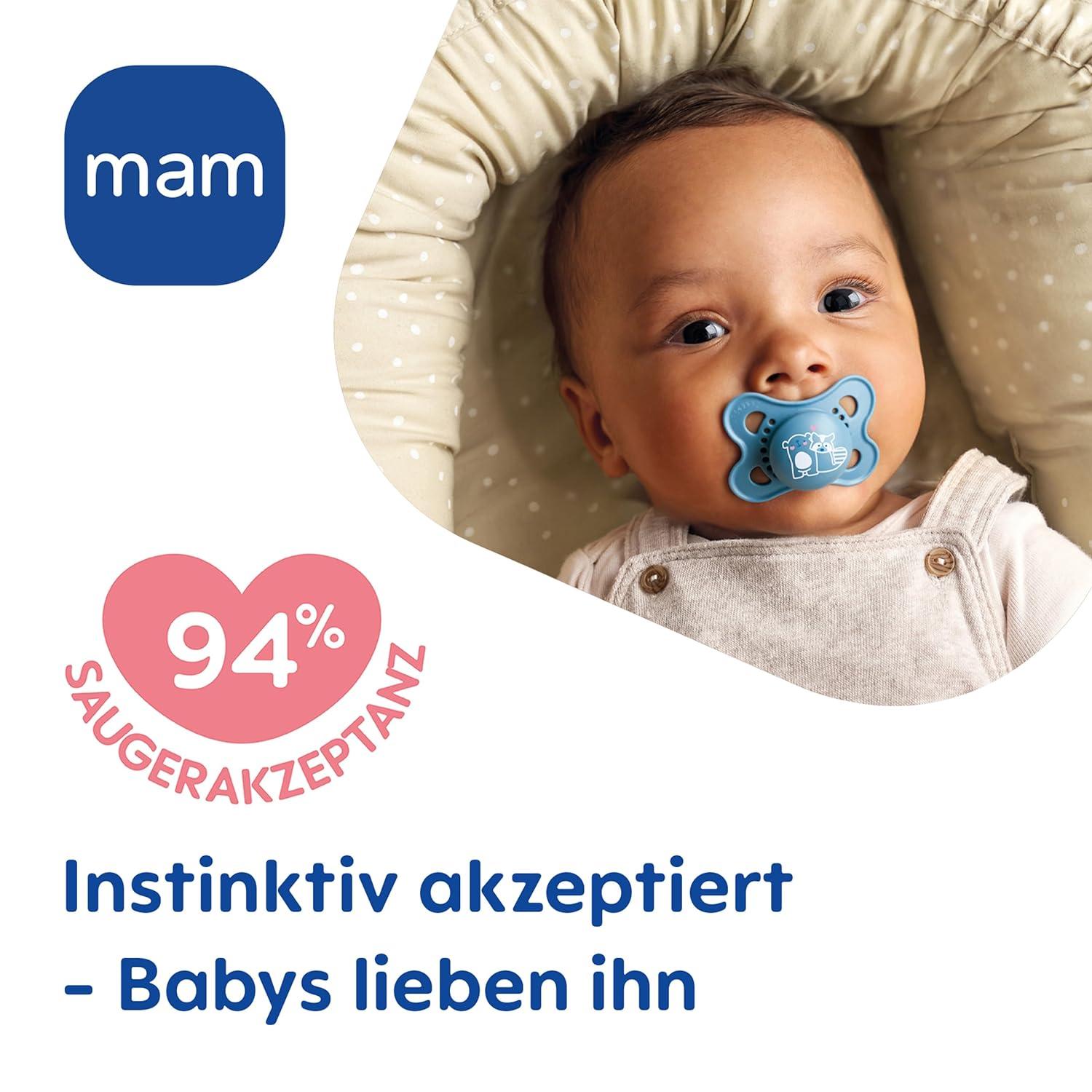 MAM Original Pacifier Set of 2 | Tooth-Friendly Eco-Friendly Silicone ...