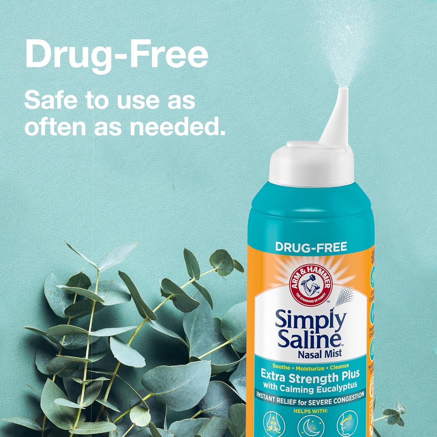 Simply Saline Adult Nasal Mist Extra Strength Plus w/Eucalyptus