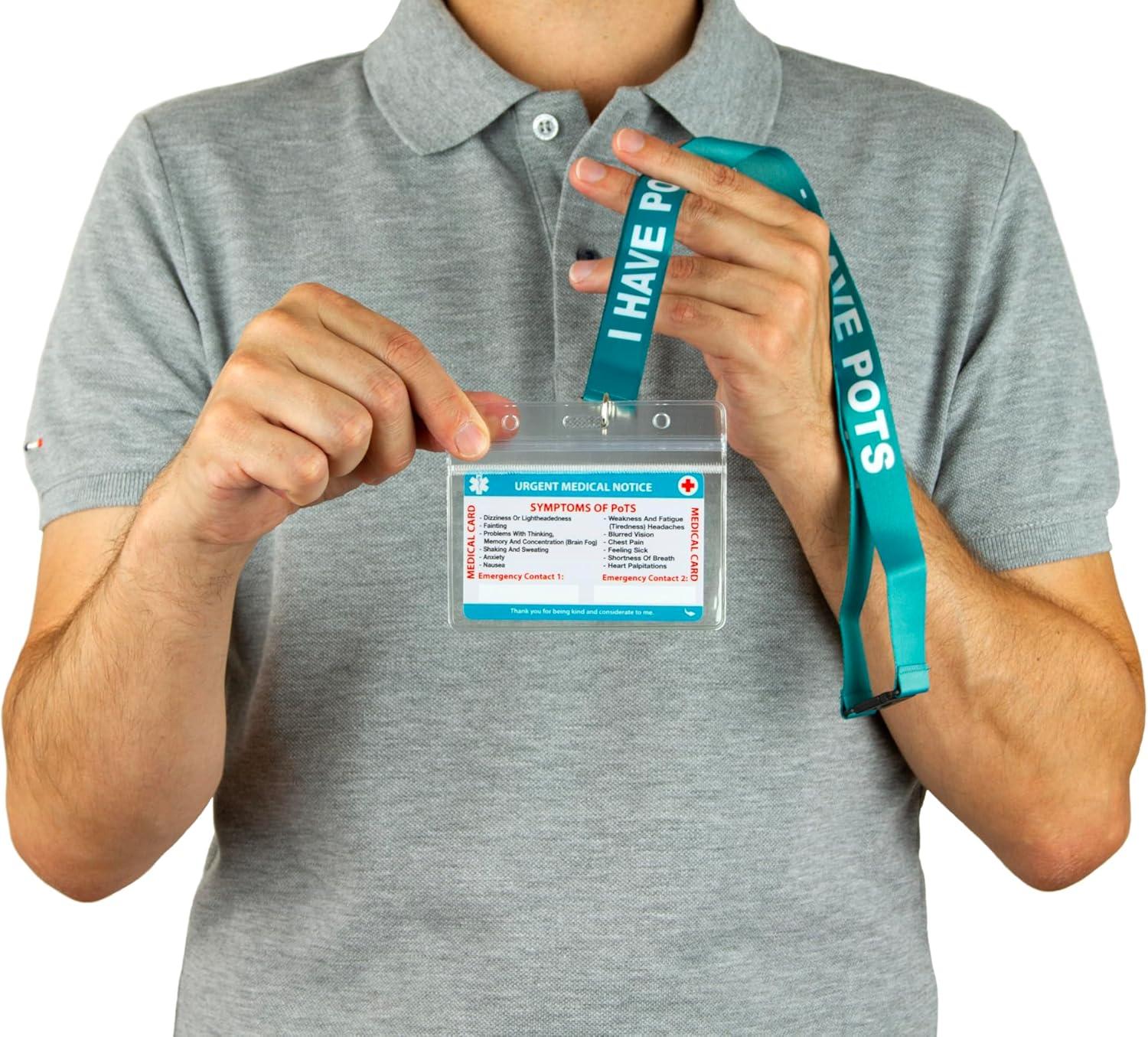 Postural Orthostatic Tachycardia Syndrome (POTS) Medical Card & Lanyard ...