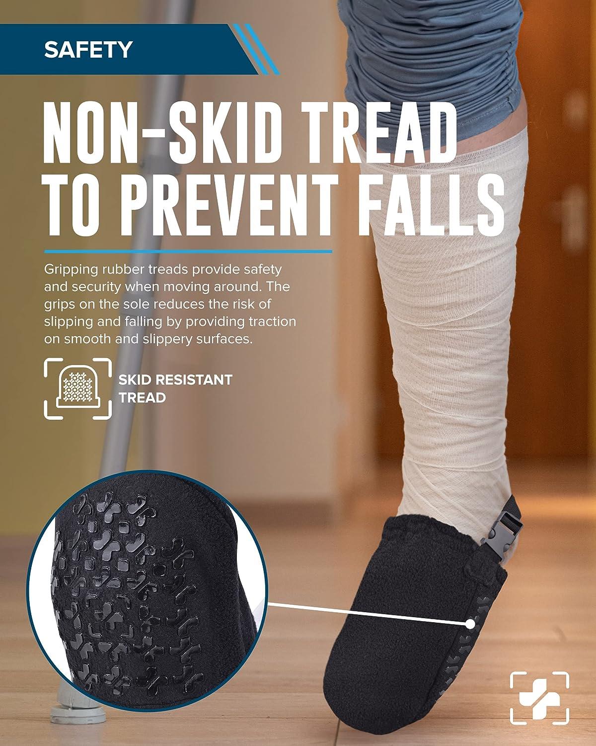 Doctor's Select Leg Cast Sock Cover - Non Slip Adjustable Socks for ...
