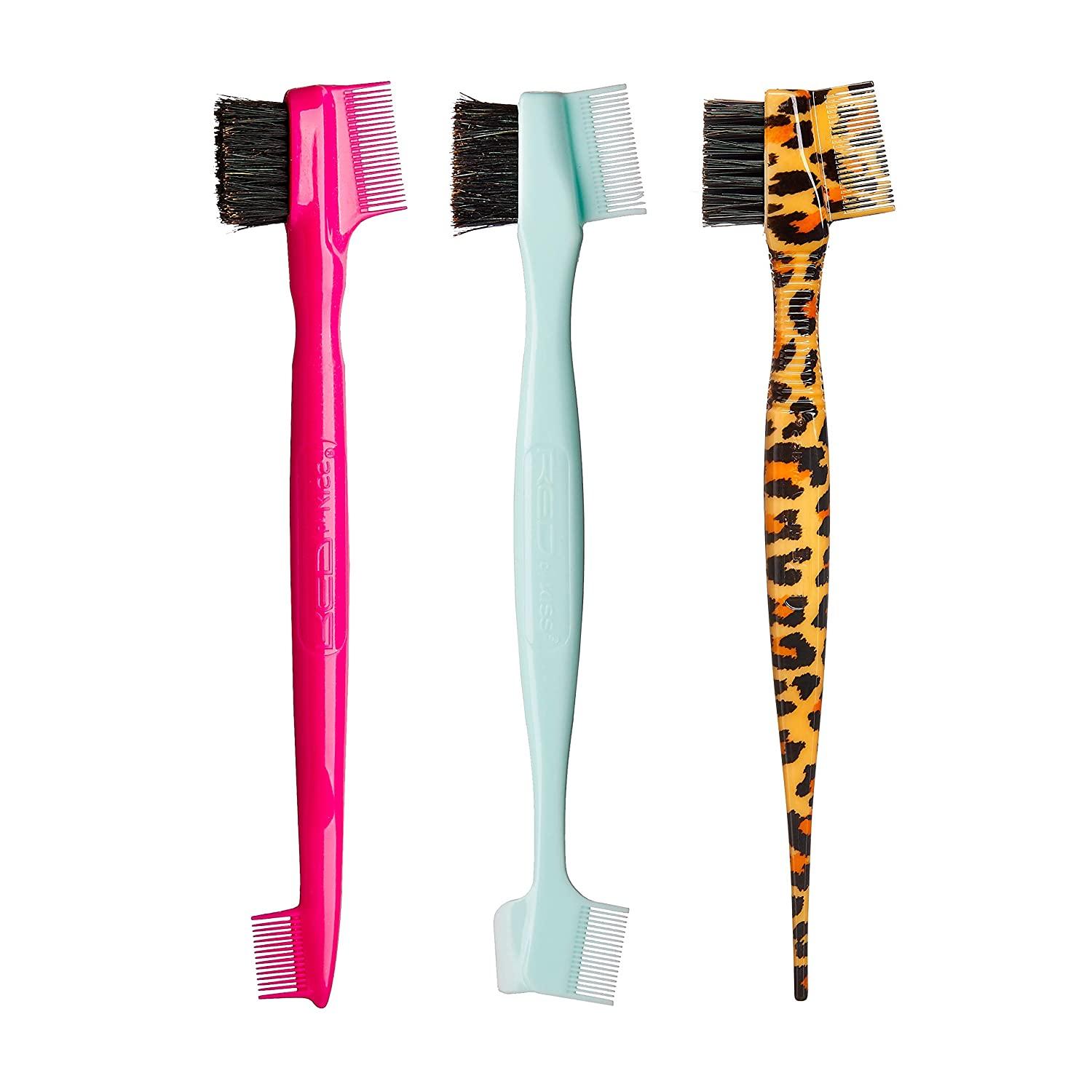 Professional Edge Brush Set - 100% Boar Bristle - Hair Styling Tool Kit ...